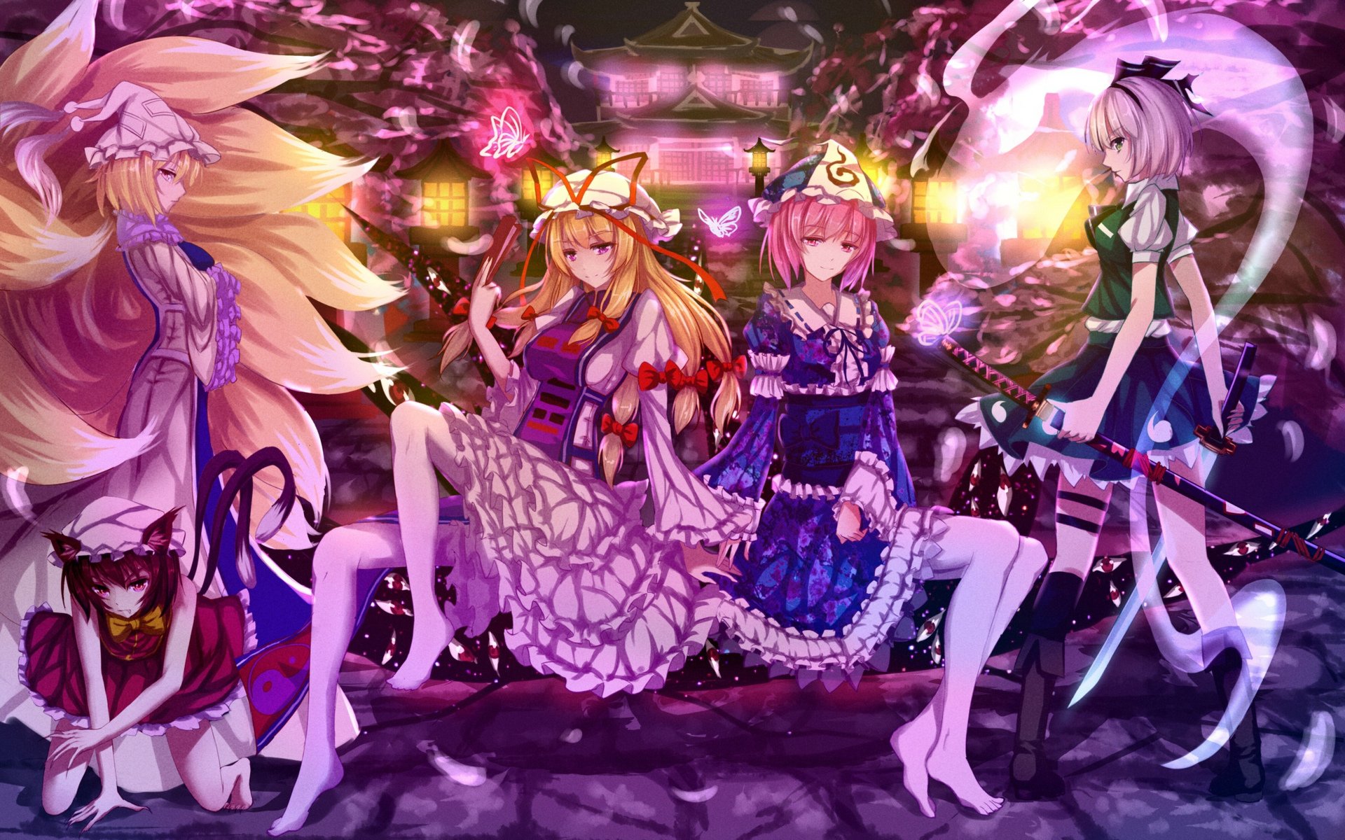 Touhou Night Spirits — HD Anime Wallpaper Showcase
