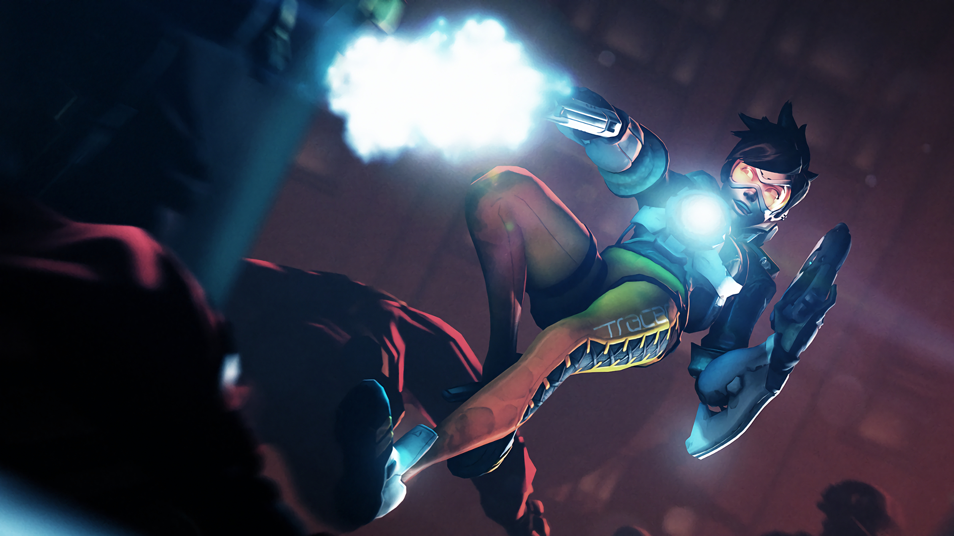 Download Tracer (Overwatch) Video Game Overwatch HD Wallpaper by lee7245v