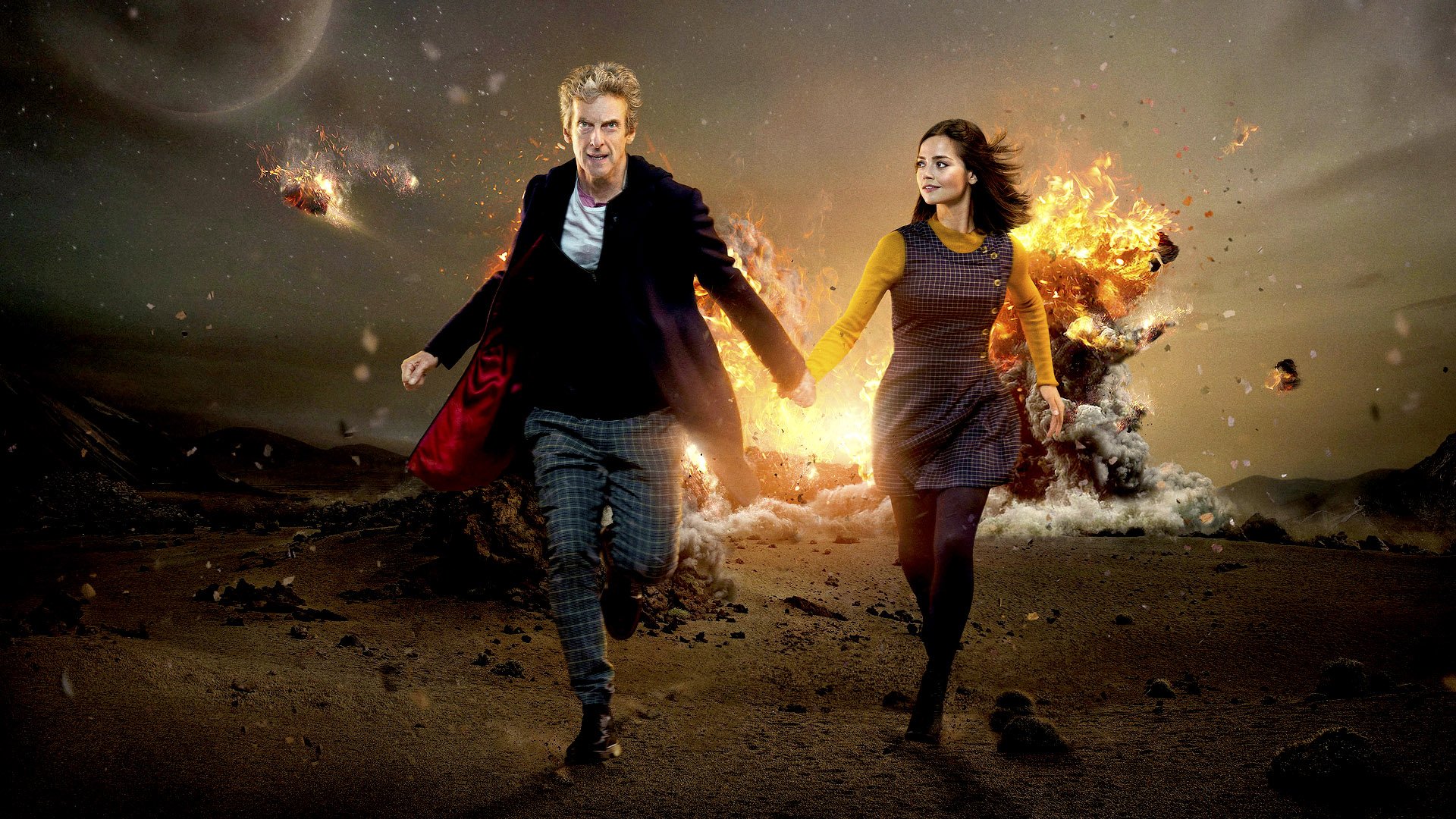 Doctor Who 2005 HD: Peter Capaldi & Clara Oswald Adventure Wallpaper