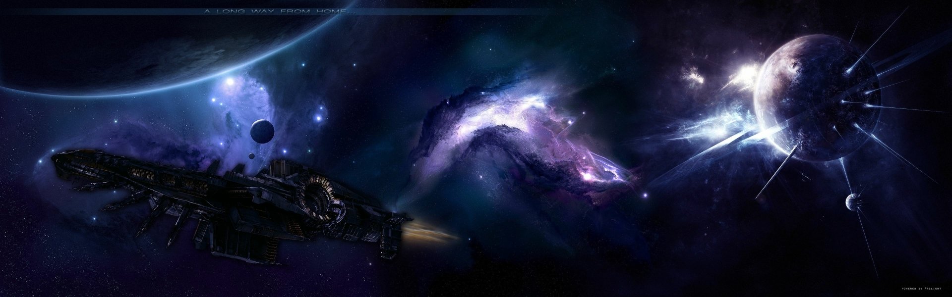 Download Planet Space Fantasy Sci Fi Spaceship HD Wallpaper