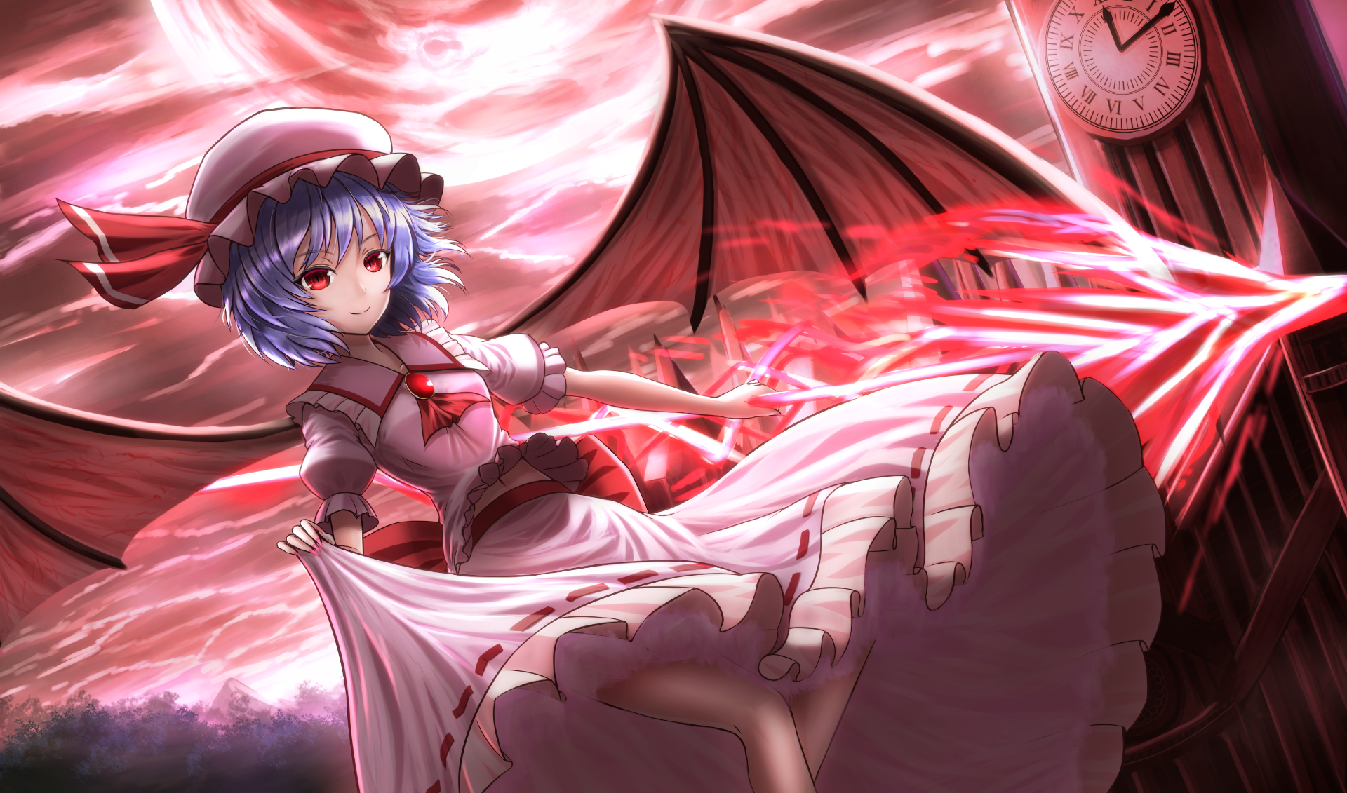 Download Remilia Scarlet Anime Touhou HD Wallpaper by 舞茸