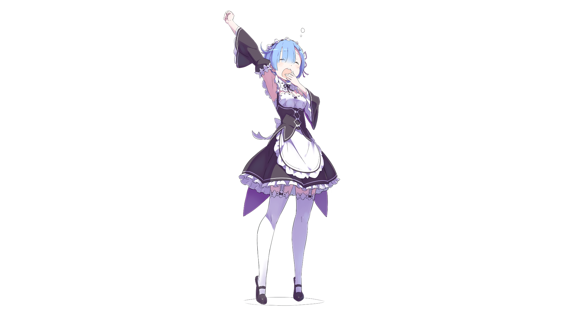 Rem Yawning HD Wallpaper - Re:Zero