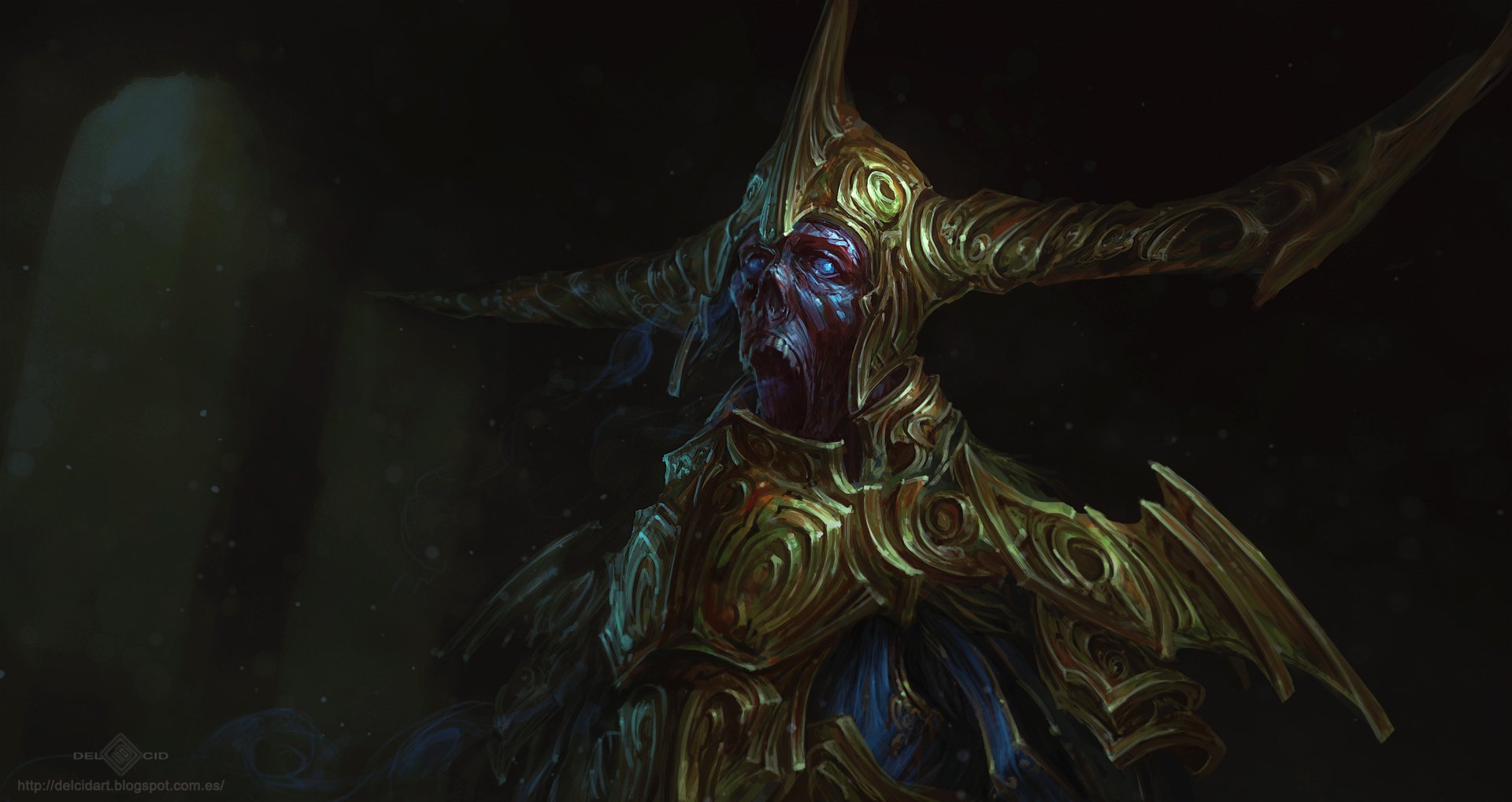 Download Armor Helmet Dark Warrior HD Wallpaper by Eduardo Garcia