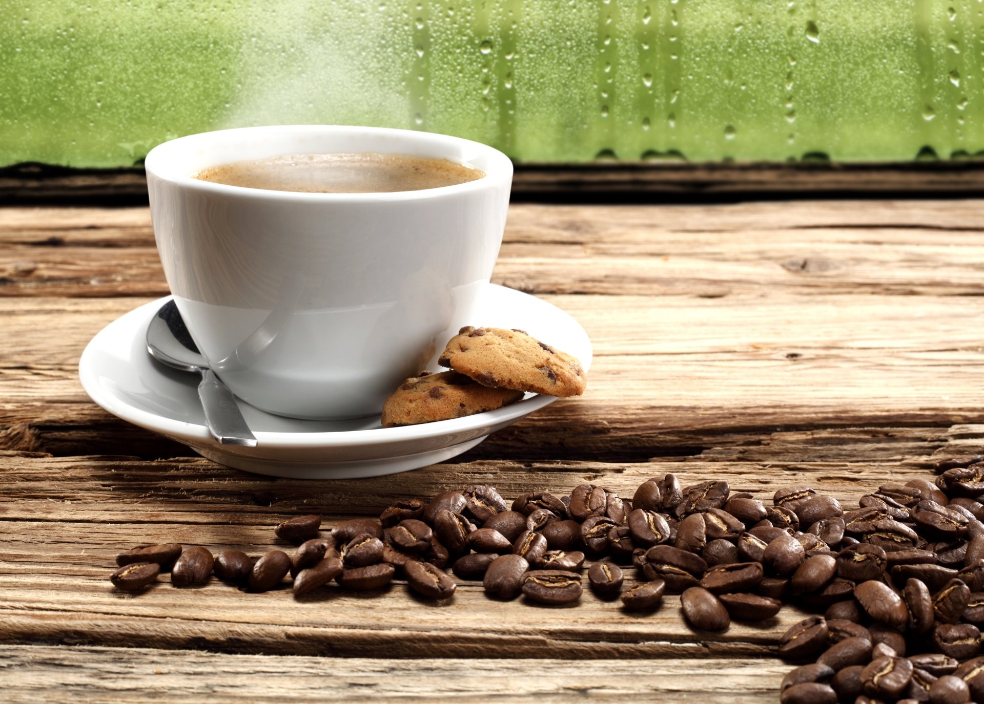 Download Cup Coffee Beans Food Coffee 4k Ultra HD Wallpaper