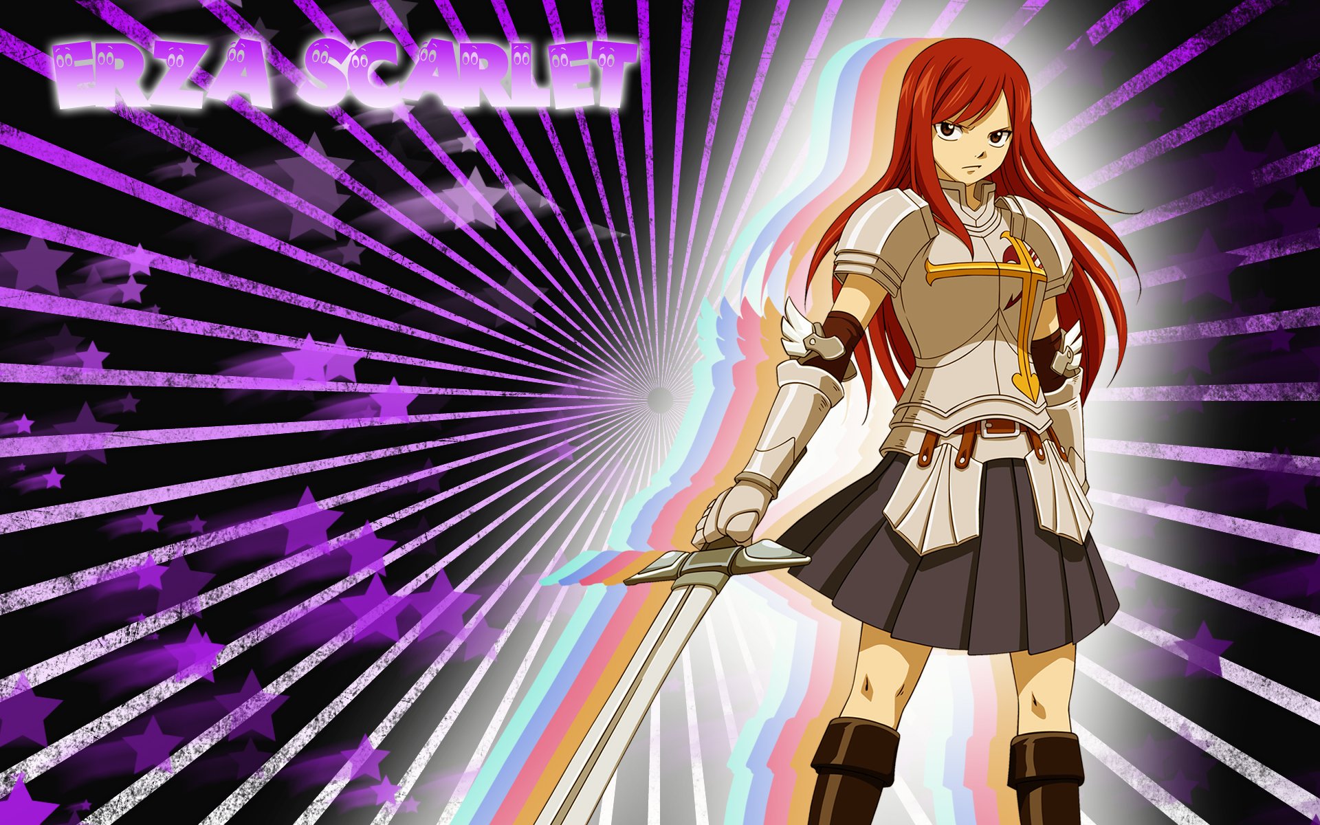 Erza Scarlet HD Wallpaper | Fairy Tail Anime Heroine Spotlight