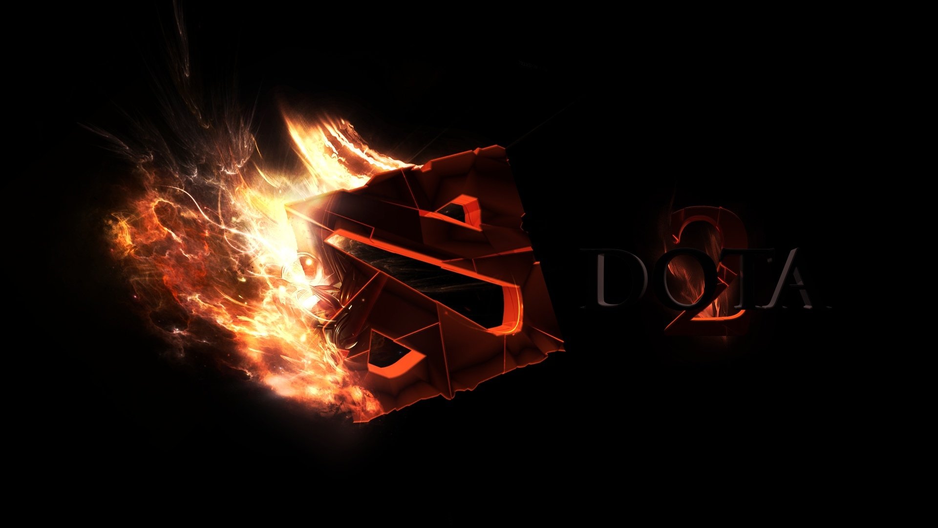 Download Fire Video Game DotA 2 HD Wallpaper