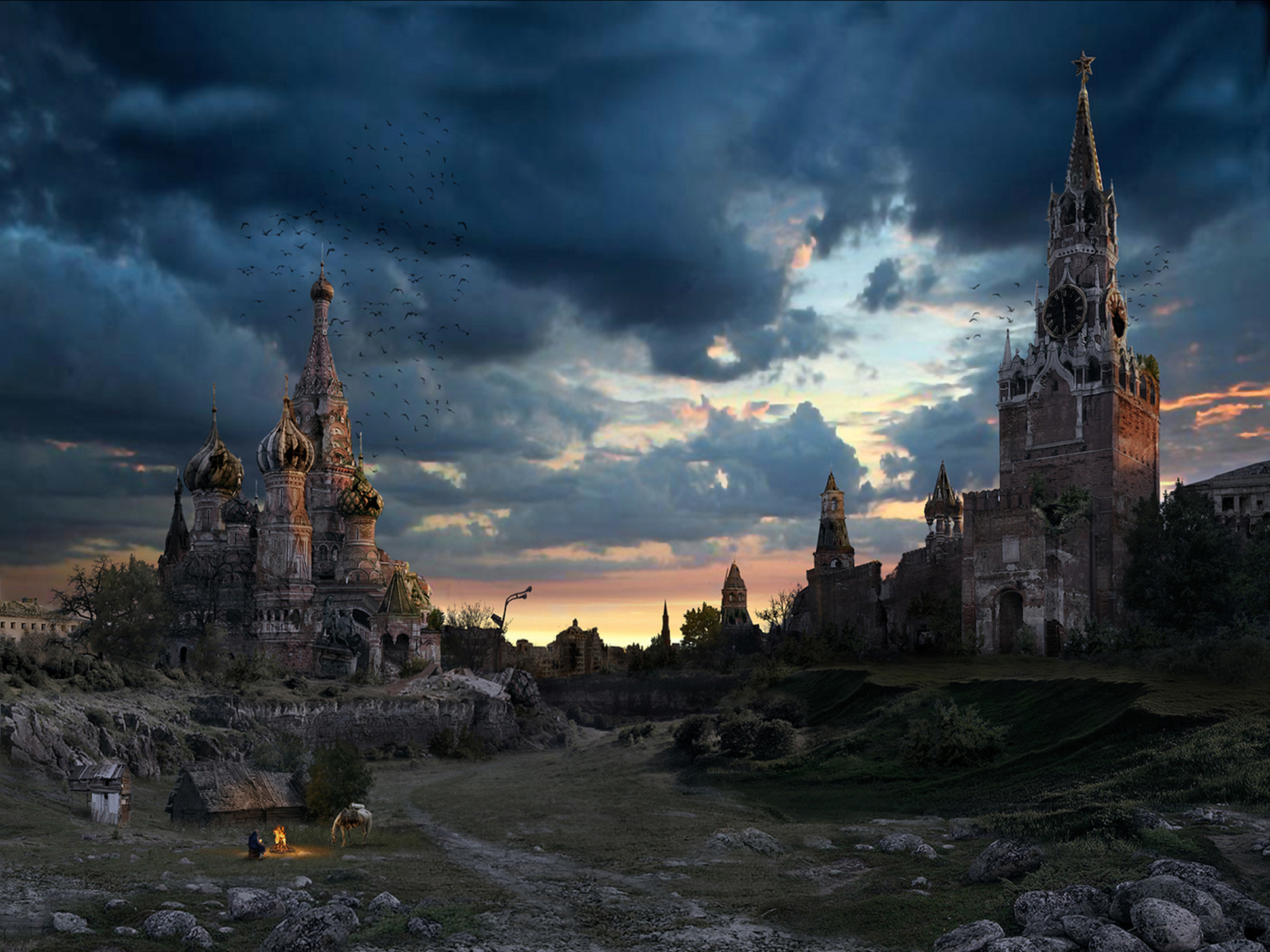 Post-Apocalyptic Moscow: A Sci-Fi HD Wallpaper Experience
