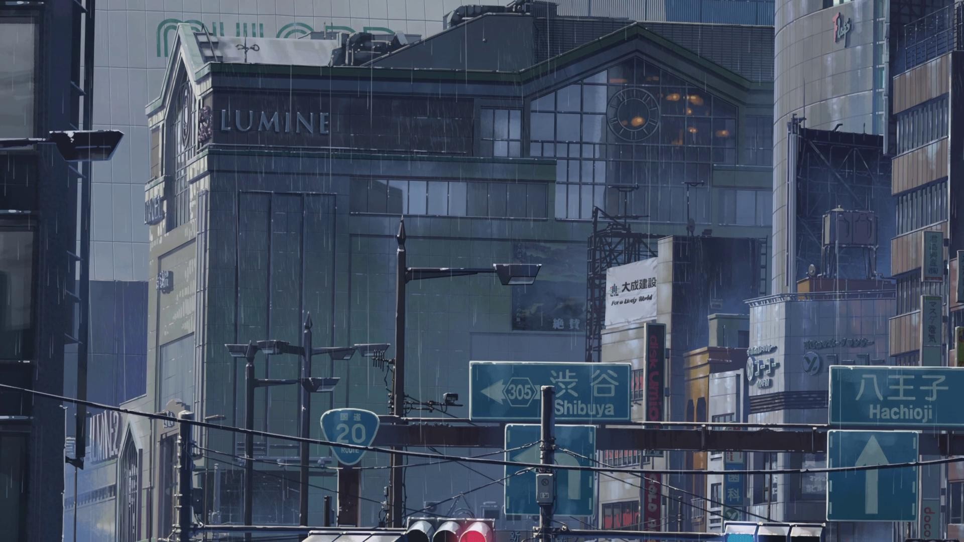 Anime Building HD Wallpaper