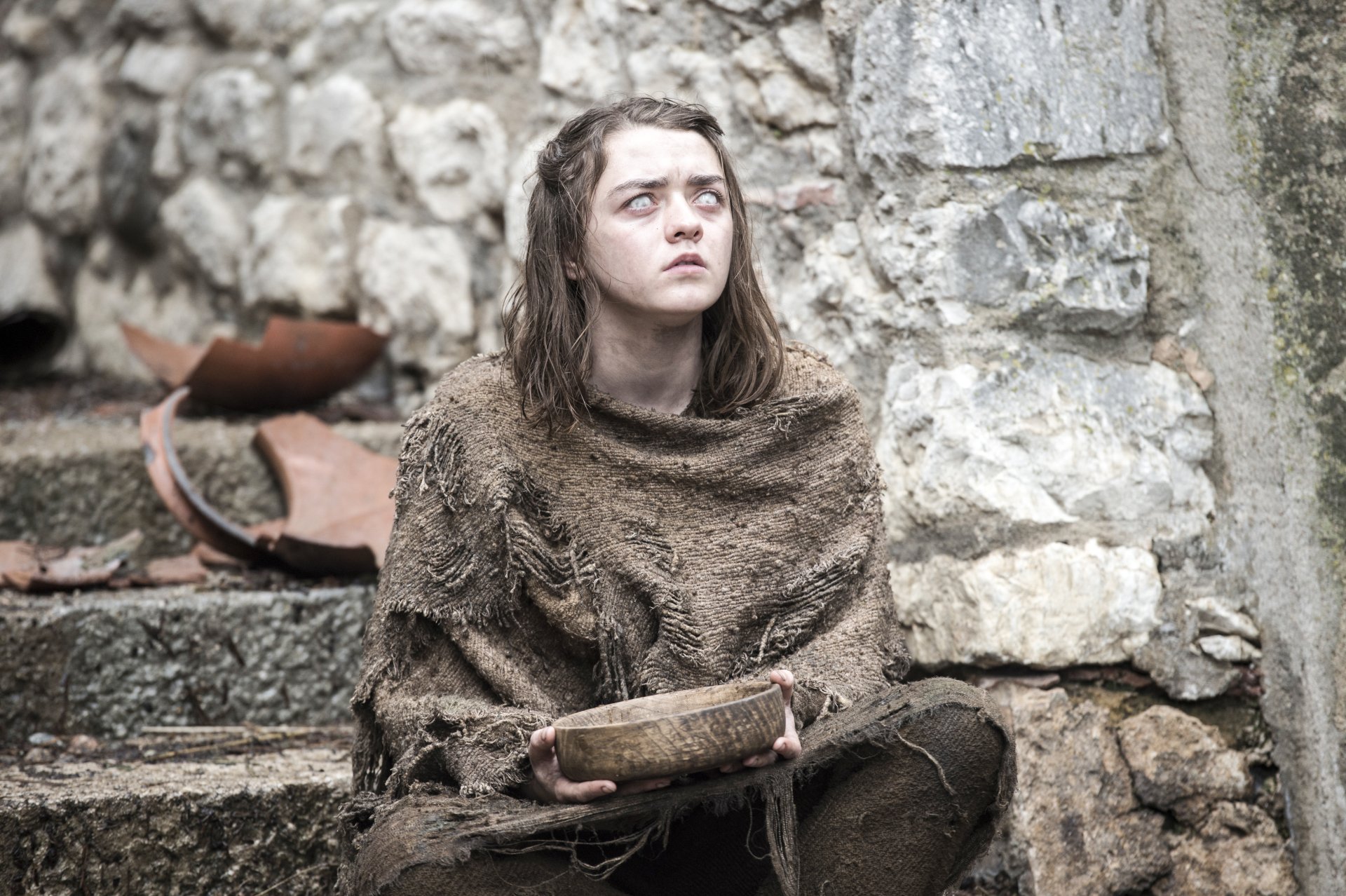 Arya Stark in Game of Thrones | 4K Ultra HD Wallpaper Featuring Maisie Williams