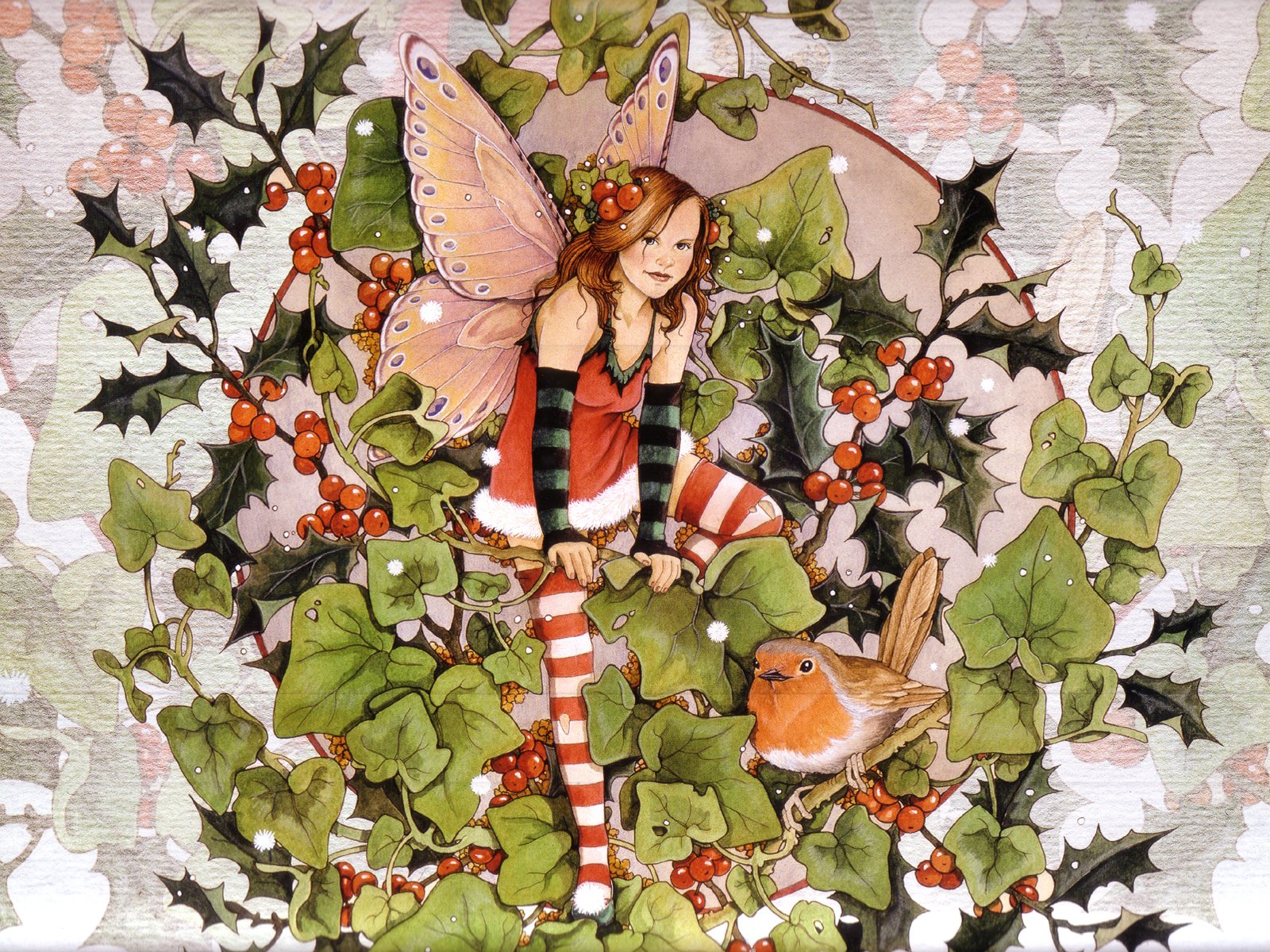 Christmas Fairy Magic HD Wallpaper: Enchanted Holiday Fantasy by Linda ...