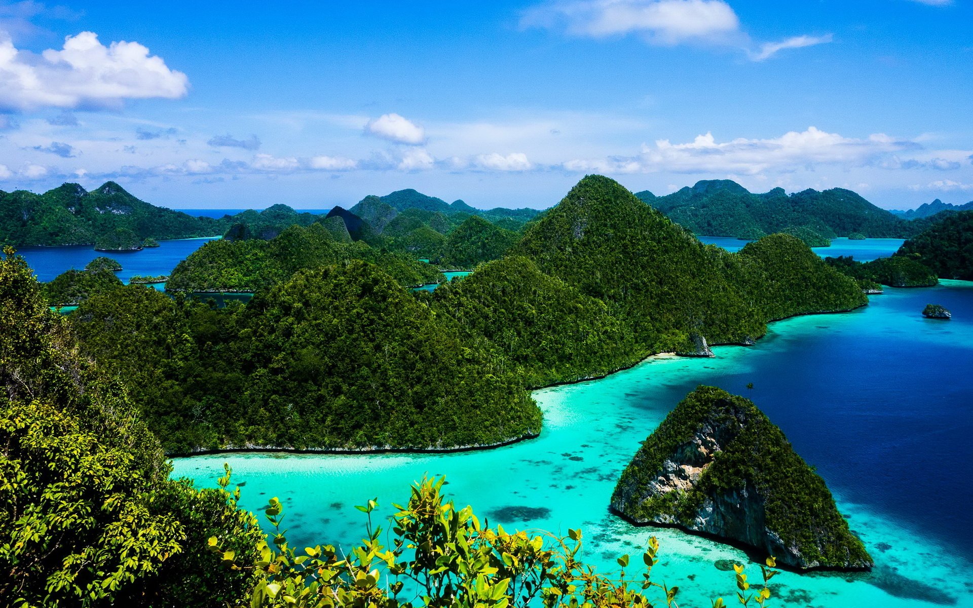 Emerald Indonesian Islands — Forest & Nature HD Wallpaper