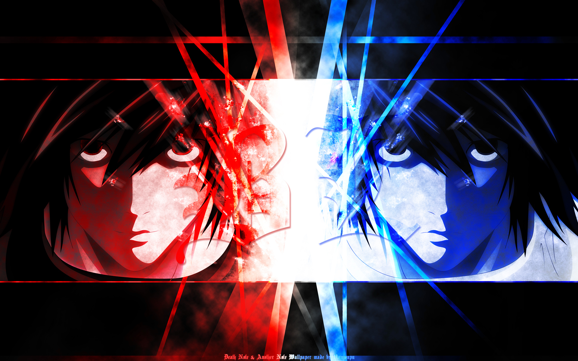 Dynamic Death Note HD Wallpaper: Light vs. L | 1920x1200 | Wallpaper Abyss