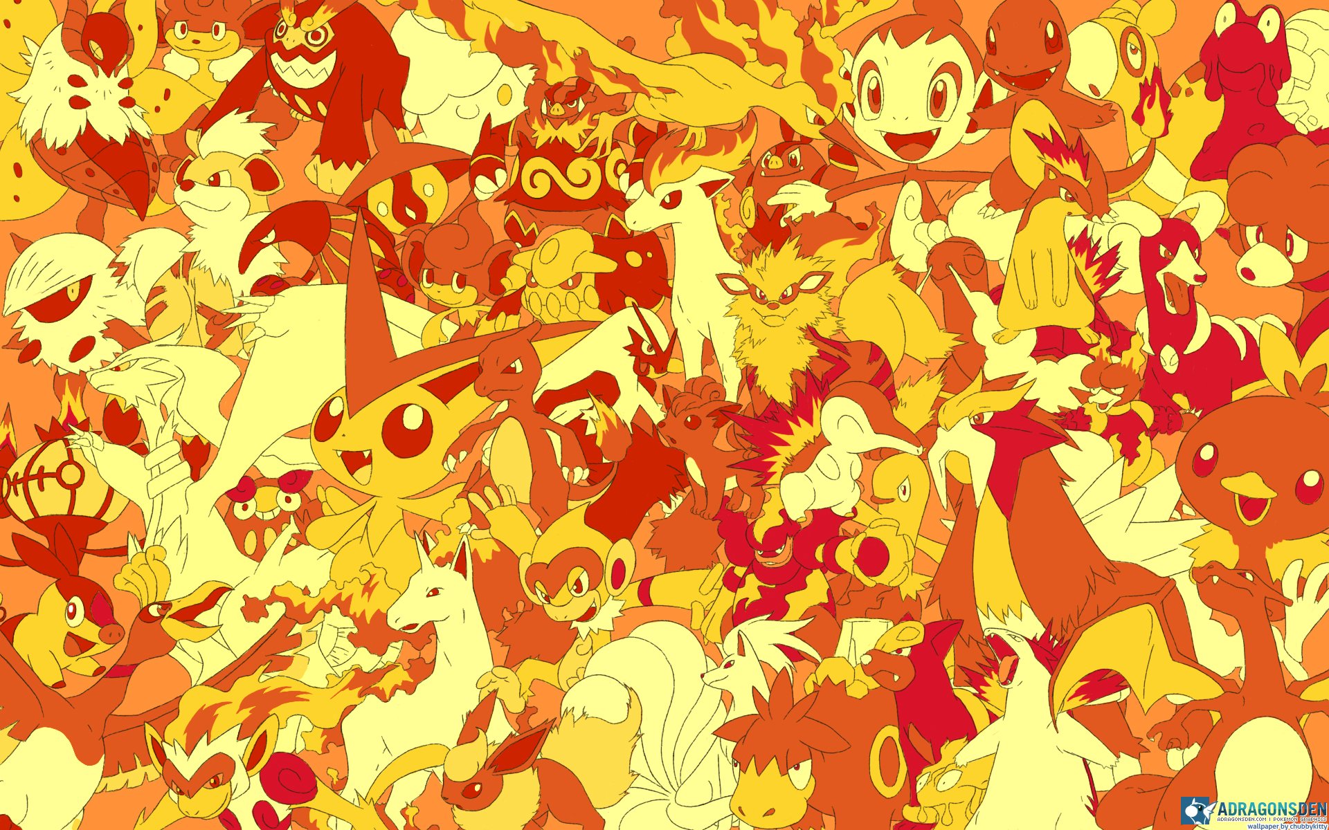 Vibrant Pokémon Anime HD Wallpaper by CHUBBYKITTY