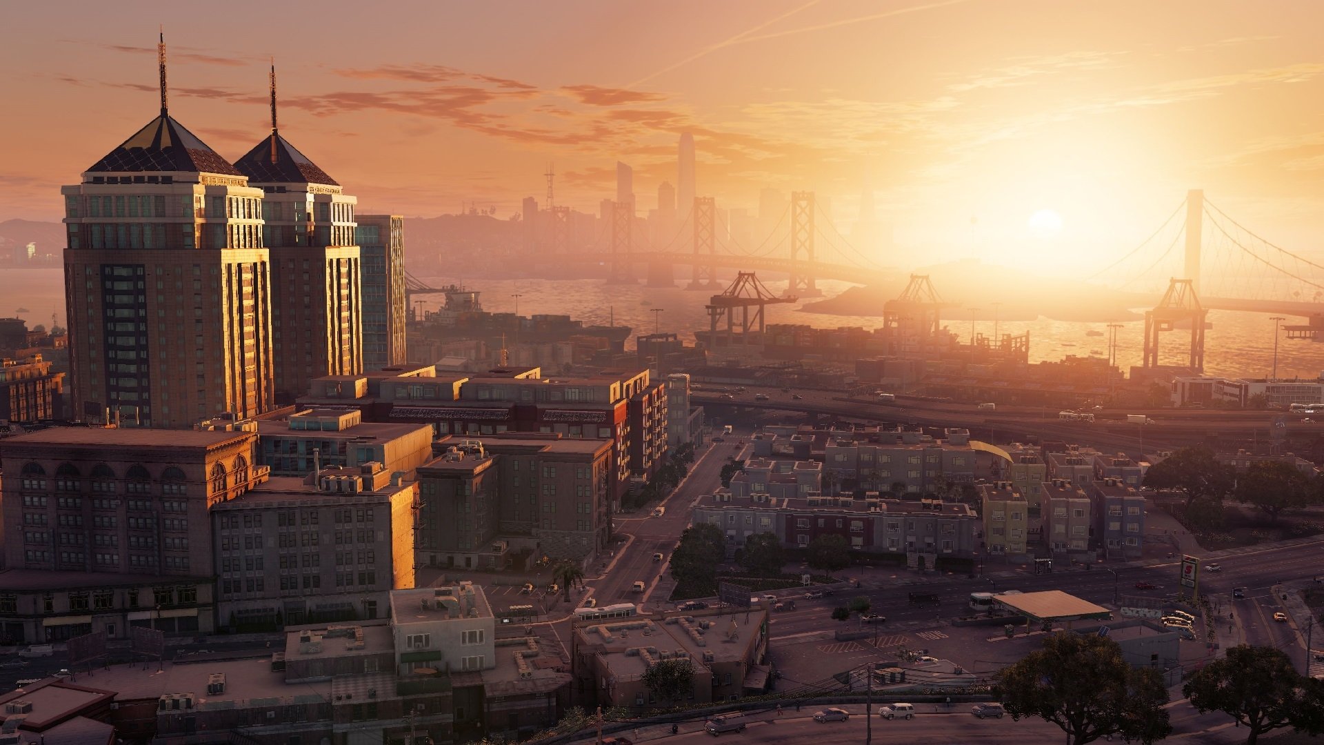 Watch Dogs 2 Sunset Cityscape HD Wallpaper
