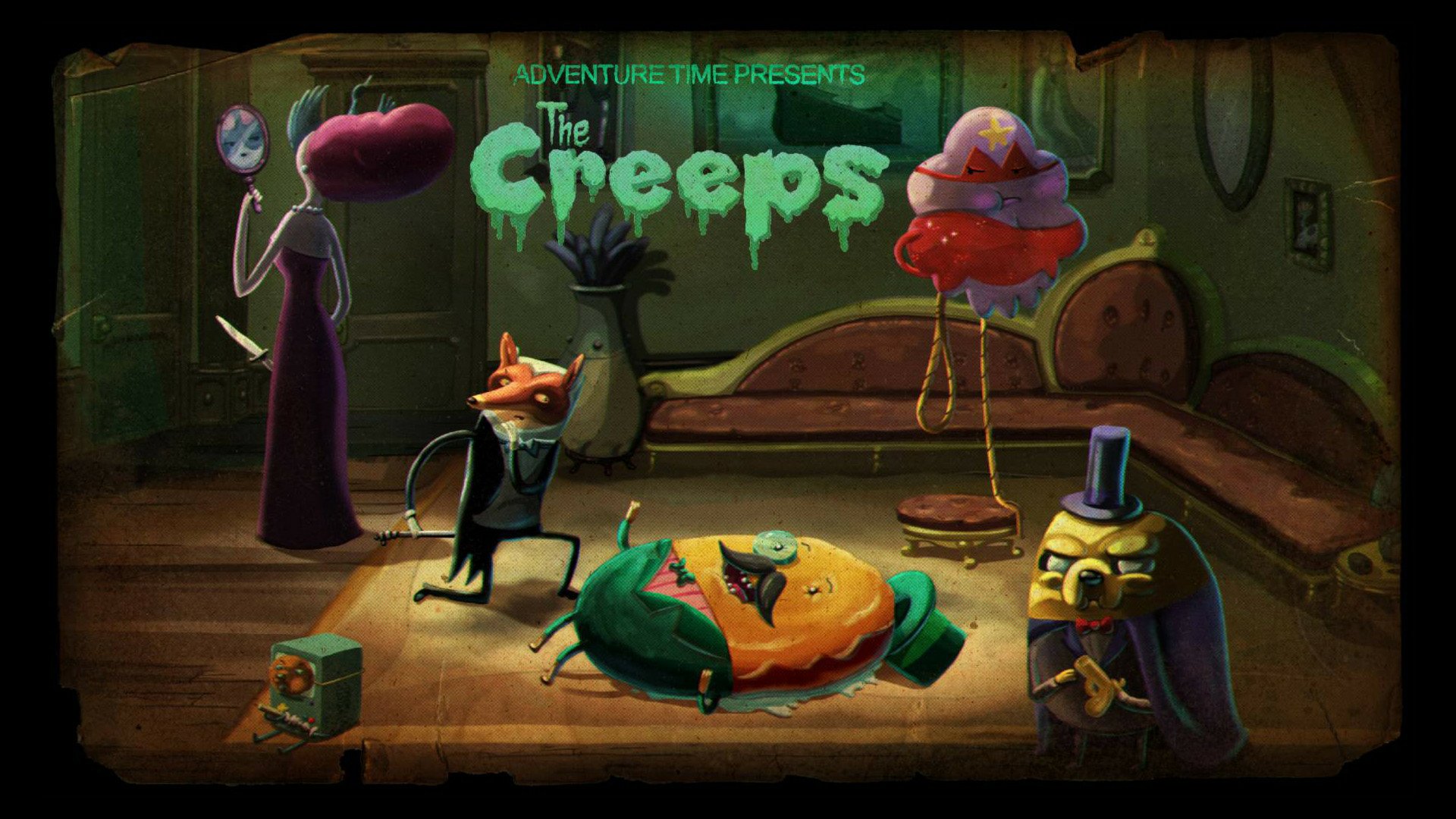 Adventure Time Creeps HD Wallpaper – Dark Cartoon Adventure Scene