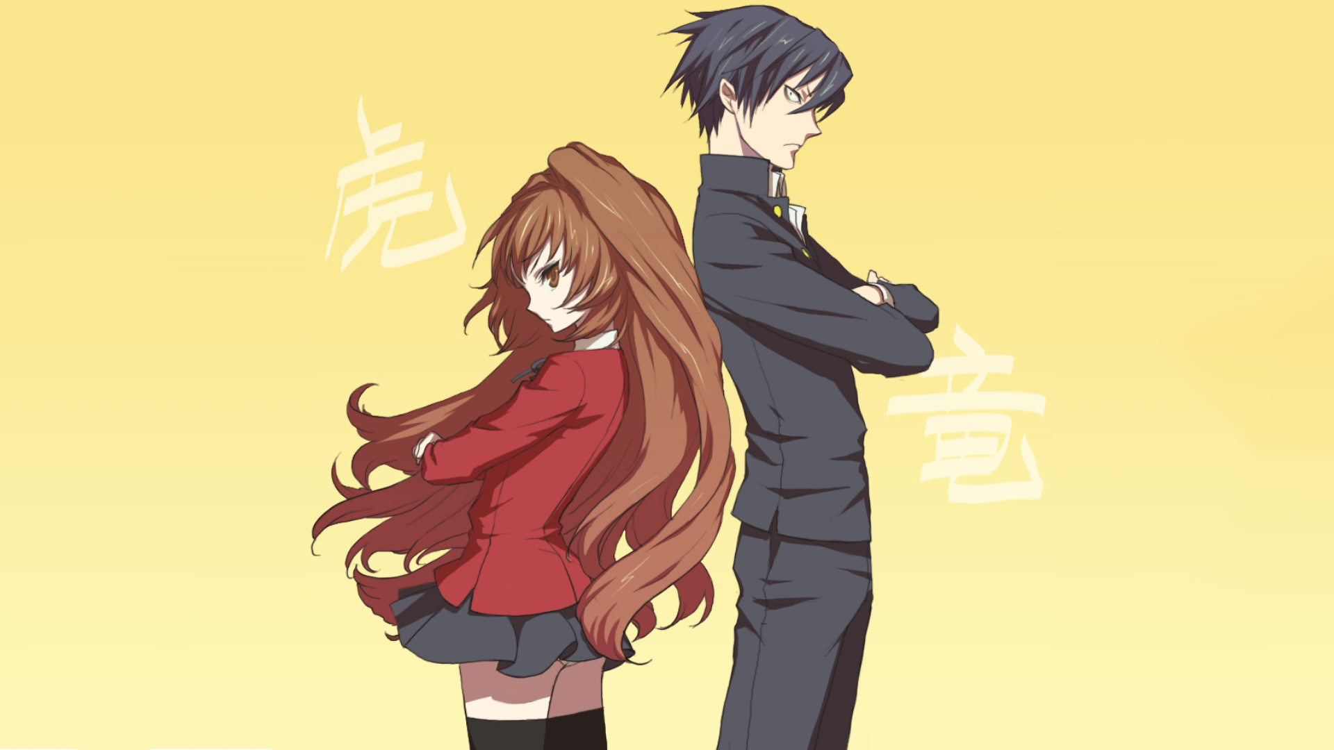 Toradora! HD Wallpaper – Taiga Aisaka & Ryuuji Takasu Spotlight