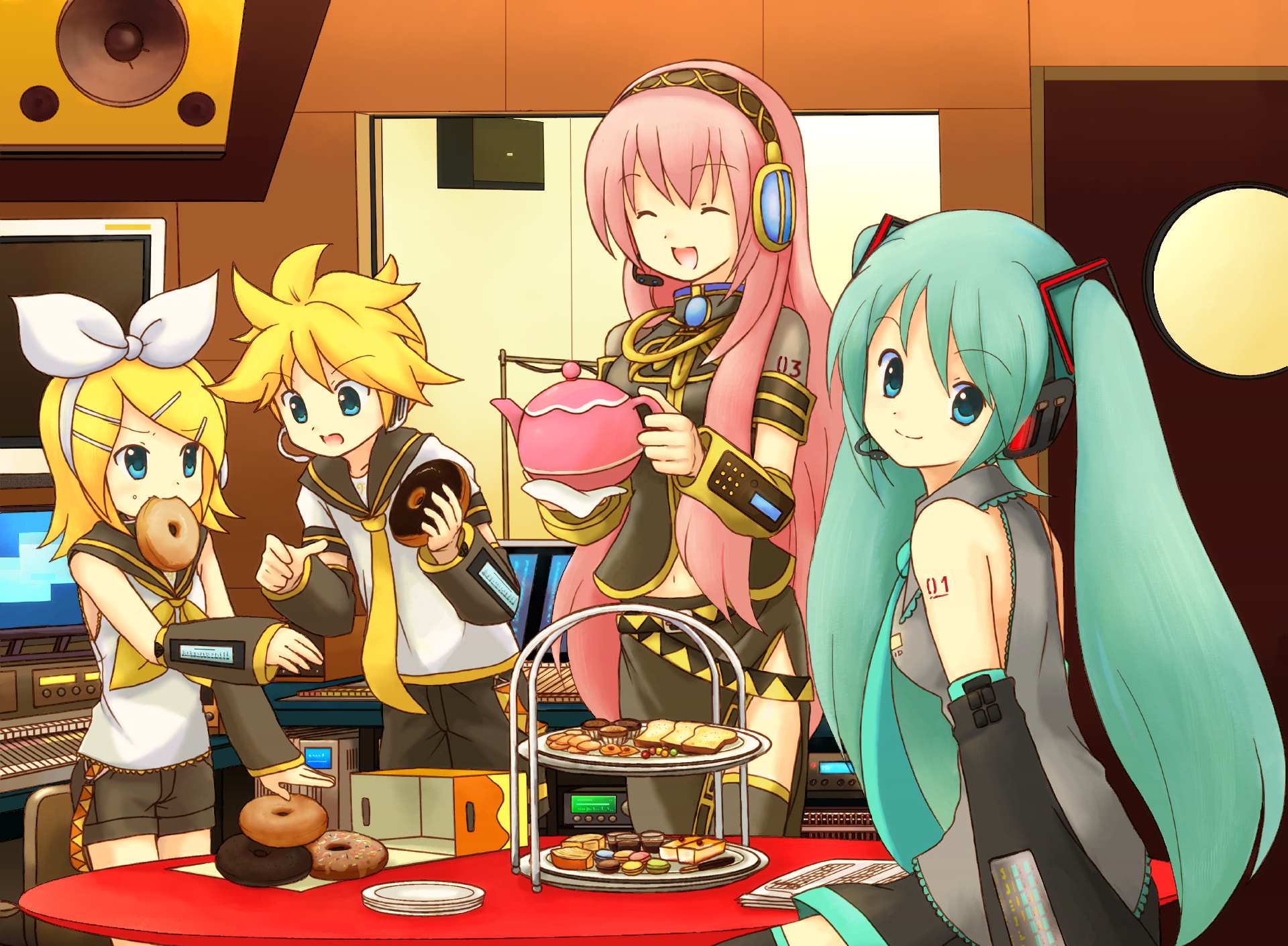 Download Luka Megurine Rin Kagamine Len Kagamine Hatsune Miku Anime ...
