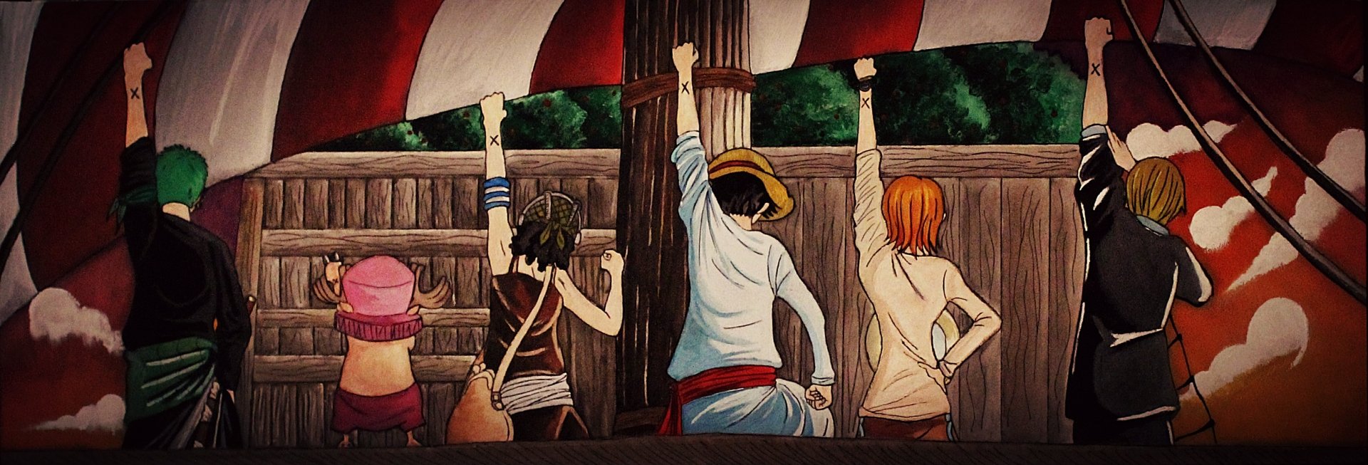 One Piece Crew Excitement - HD Wallpaper