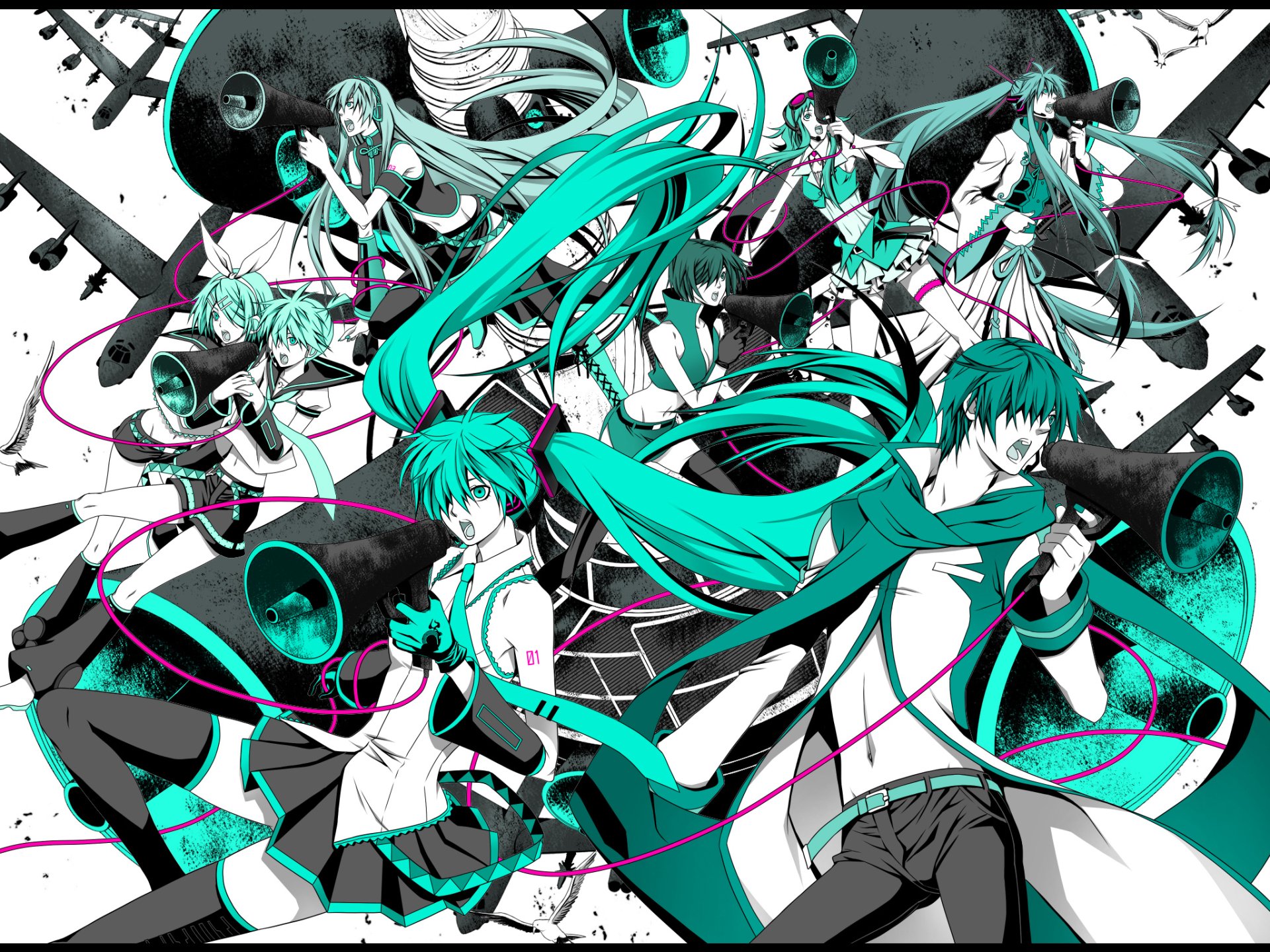 Love is War HD Wallpaper Featuring Vocaloid Characters by ユウノ ...