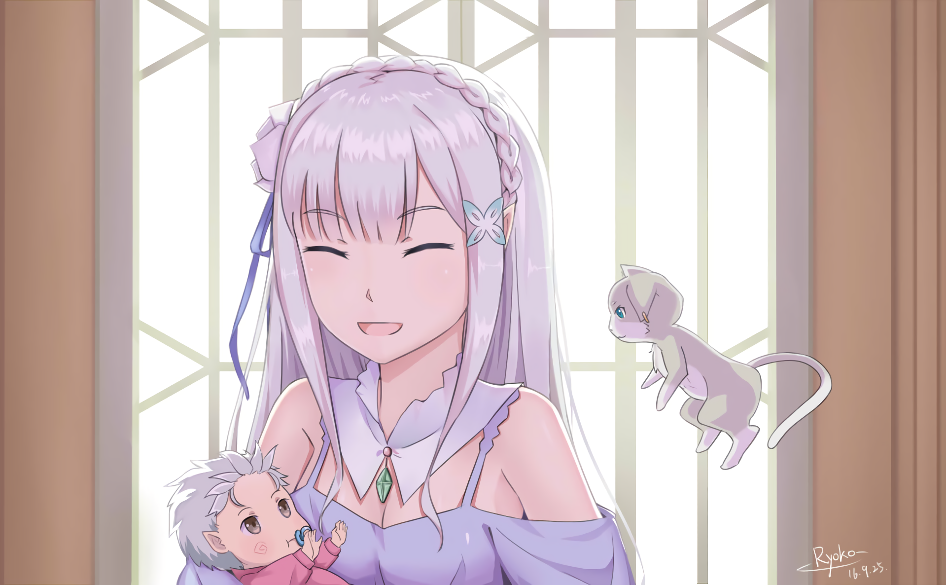 Emilia & Pack Re:Zero HD Anime Wallpaper – Starting Life in Another ...