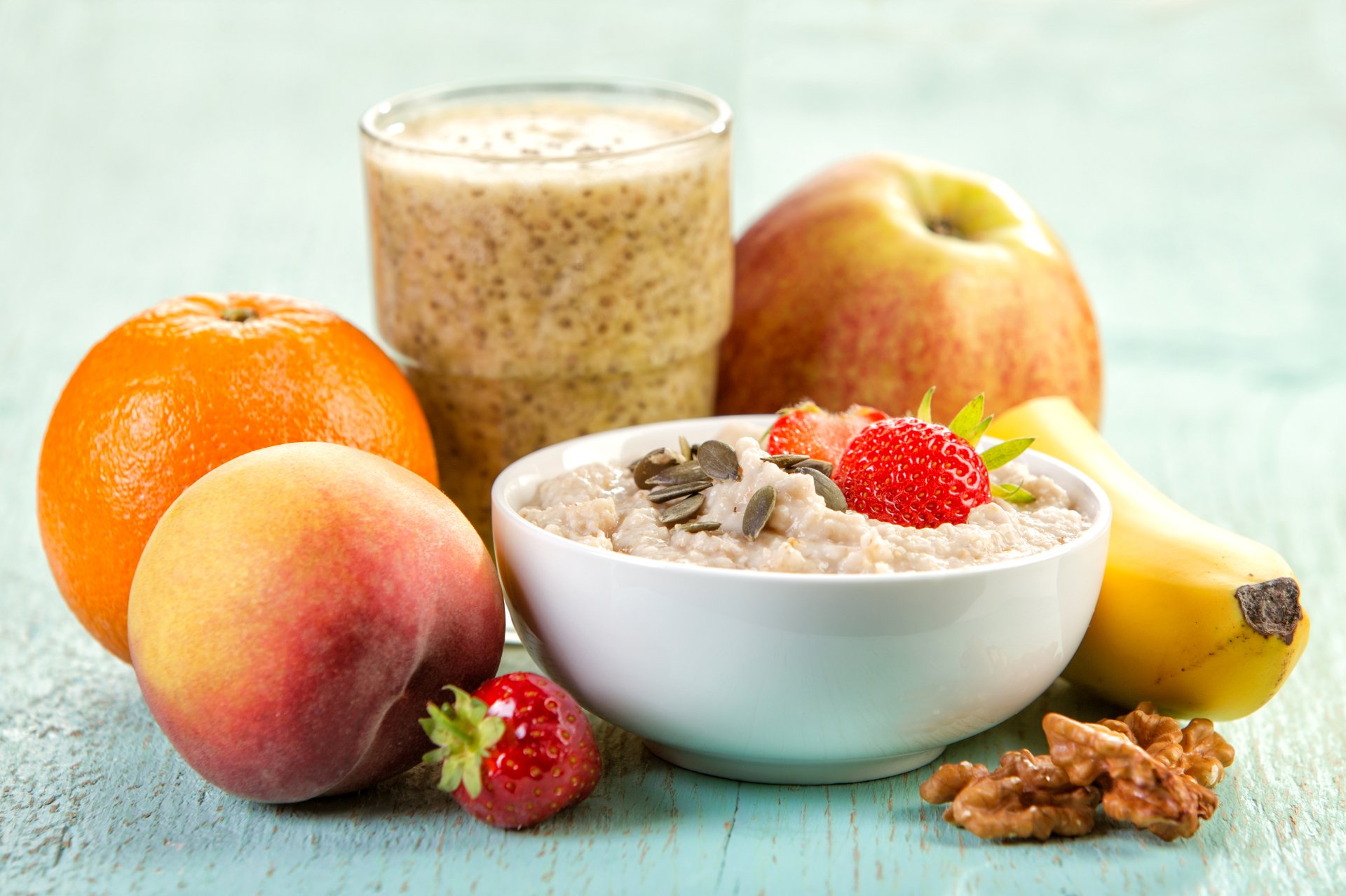 Morning Breakfast Fruit Wallpaper