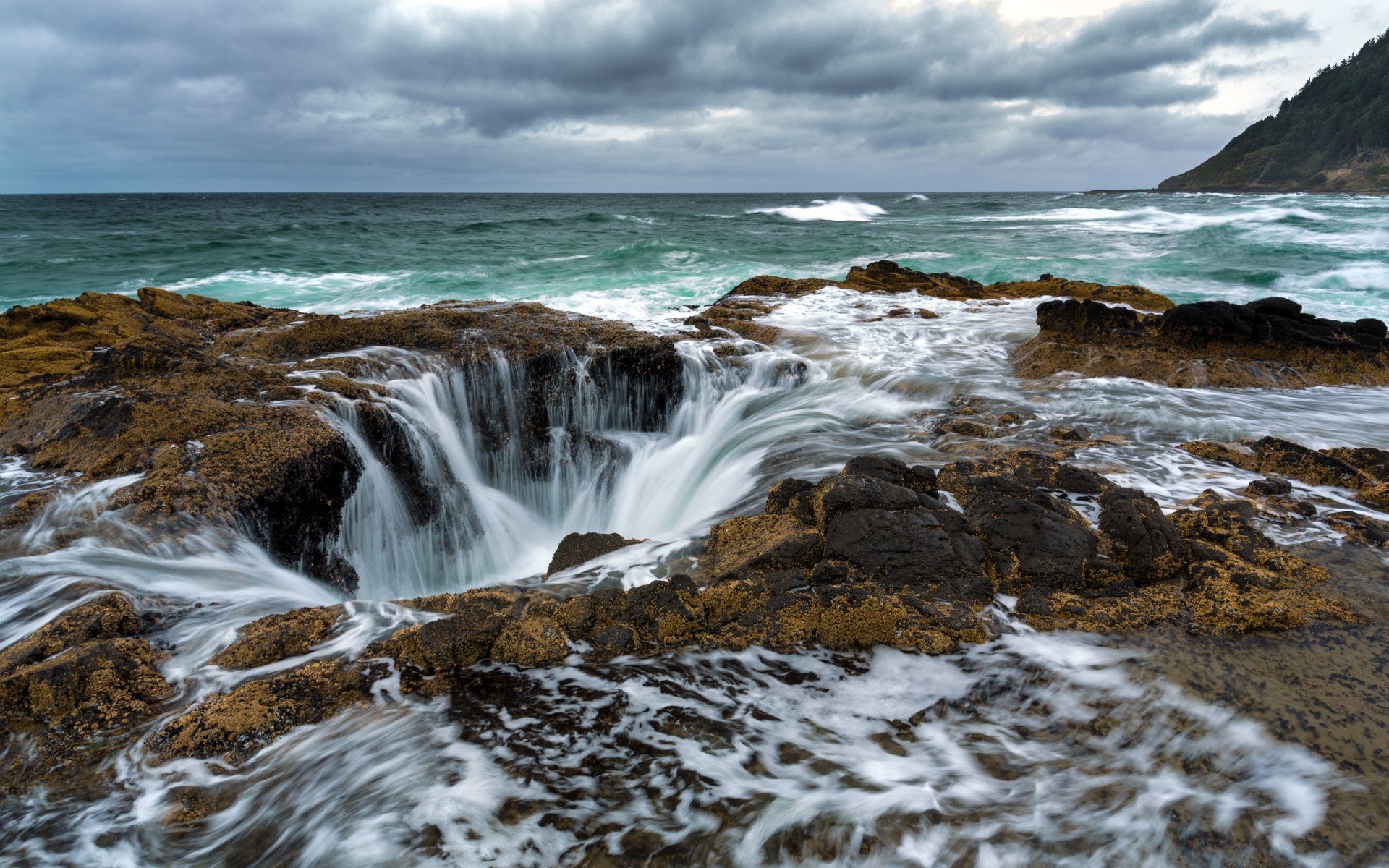 Oregon Coastal Waves: Majestic Ocean Horizon in 4K Ultra HD Nature ...