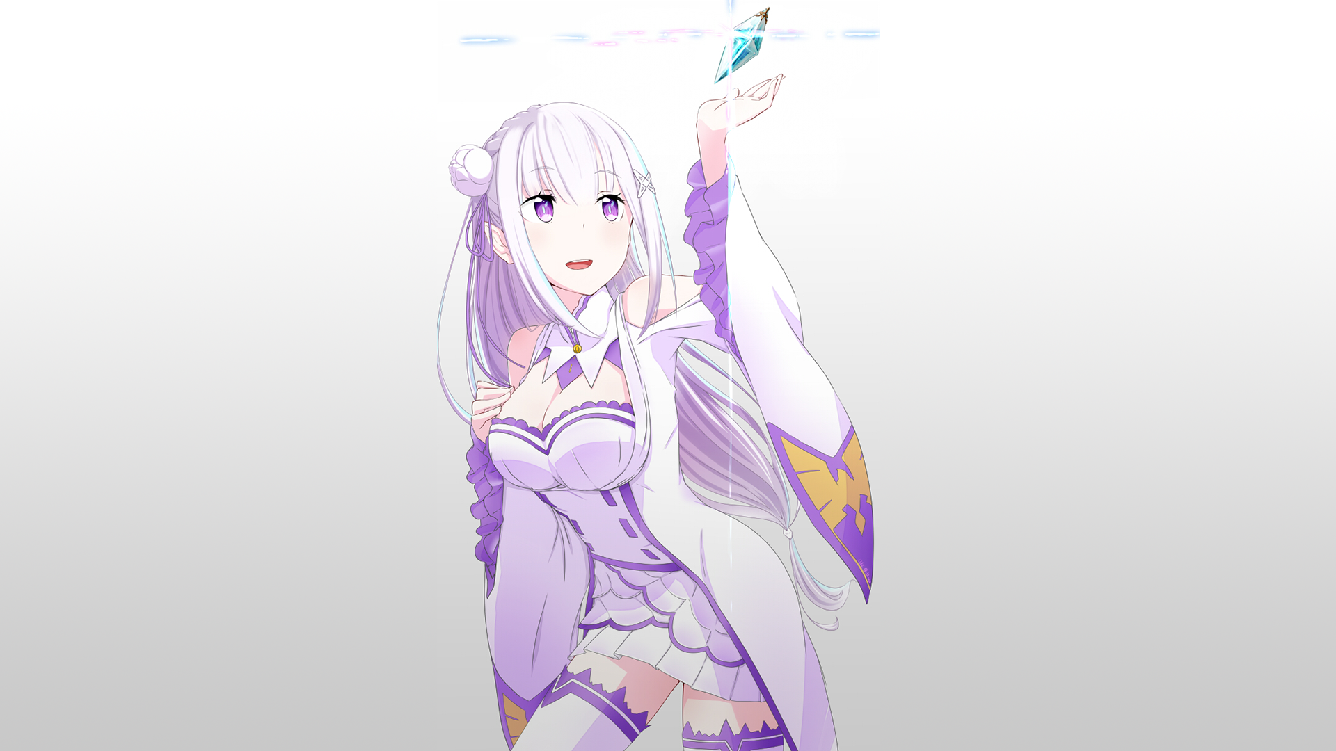 Emilia Re:ZERO HD Wallpaper – Stunning Anime Art from Another World ...
