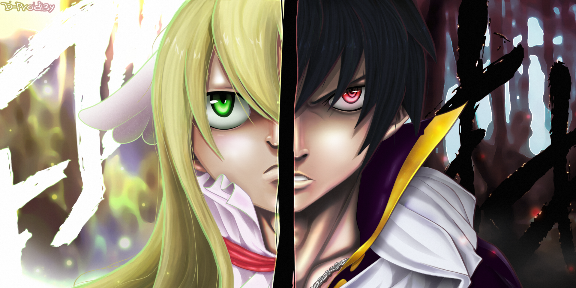 HD Wallpaper of Zeref Dragneel & Mavis Vermilion from Fairy Tail