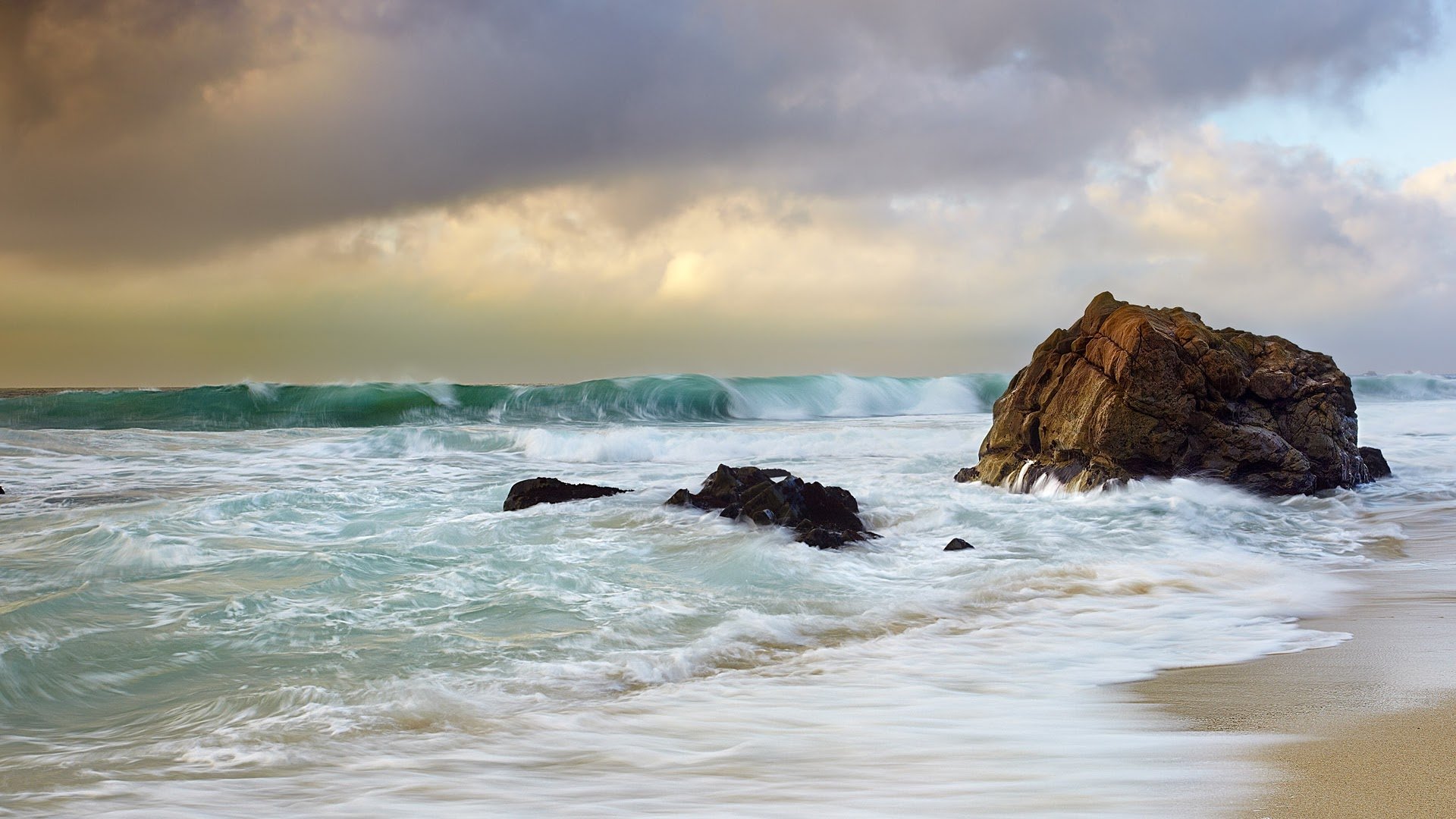 Download Wave Cloud Sea Nature Ocean Ocean Waves HD Wallpaper ...