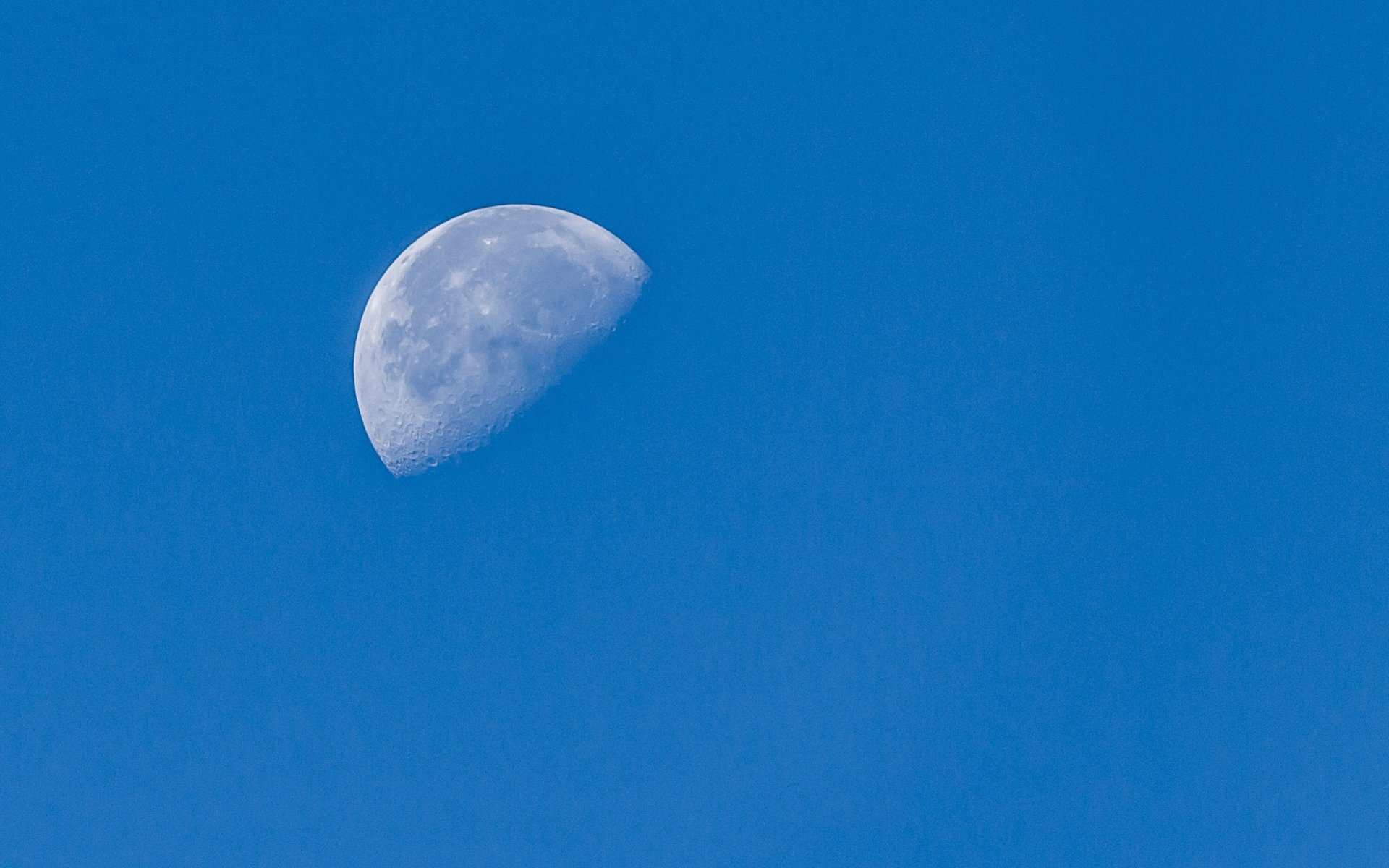 Daytime Moon over Blue Sky — HD Nature Wallpaper | 2270x1419 ...