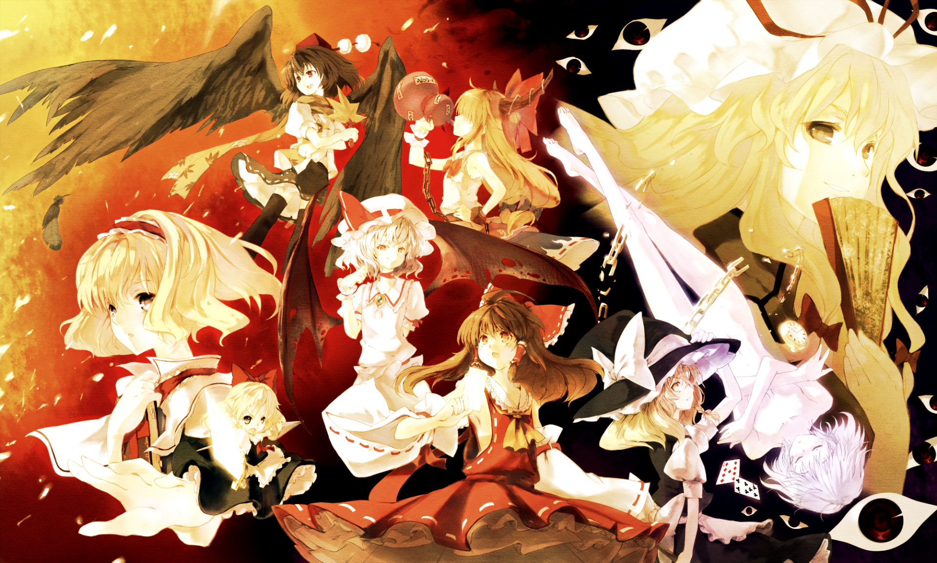 Download Anime Touhou HD Wallpaper | 2000x1203 | Wallpaper Abyss