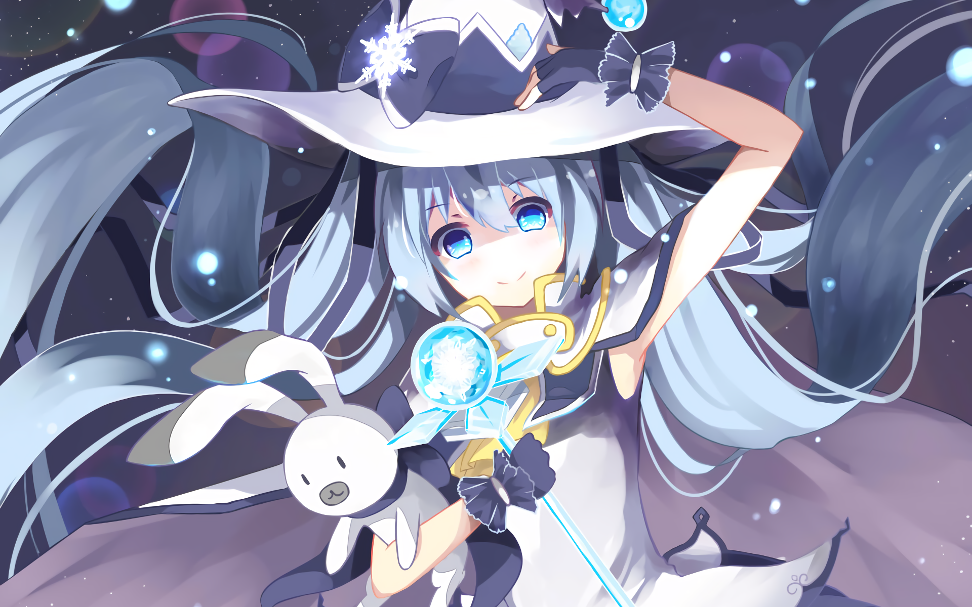 HD Wallpaper of Hatsune Miku: Enchanting Vocaloid Anime Magic by GKN