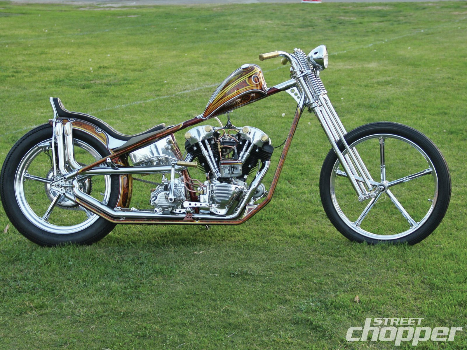 Download Motorcycle Vehicle Chopper Wallpaper