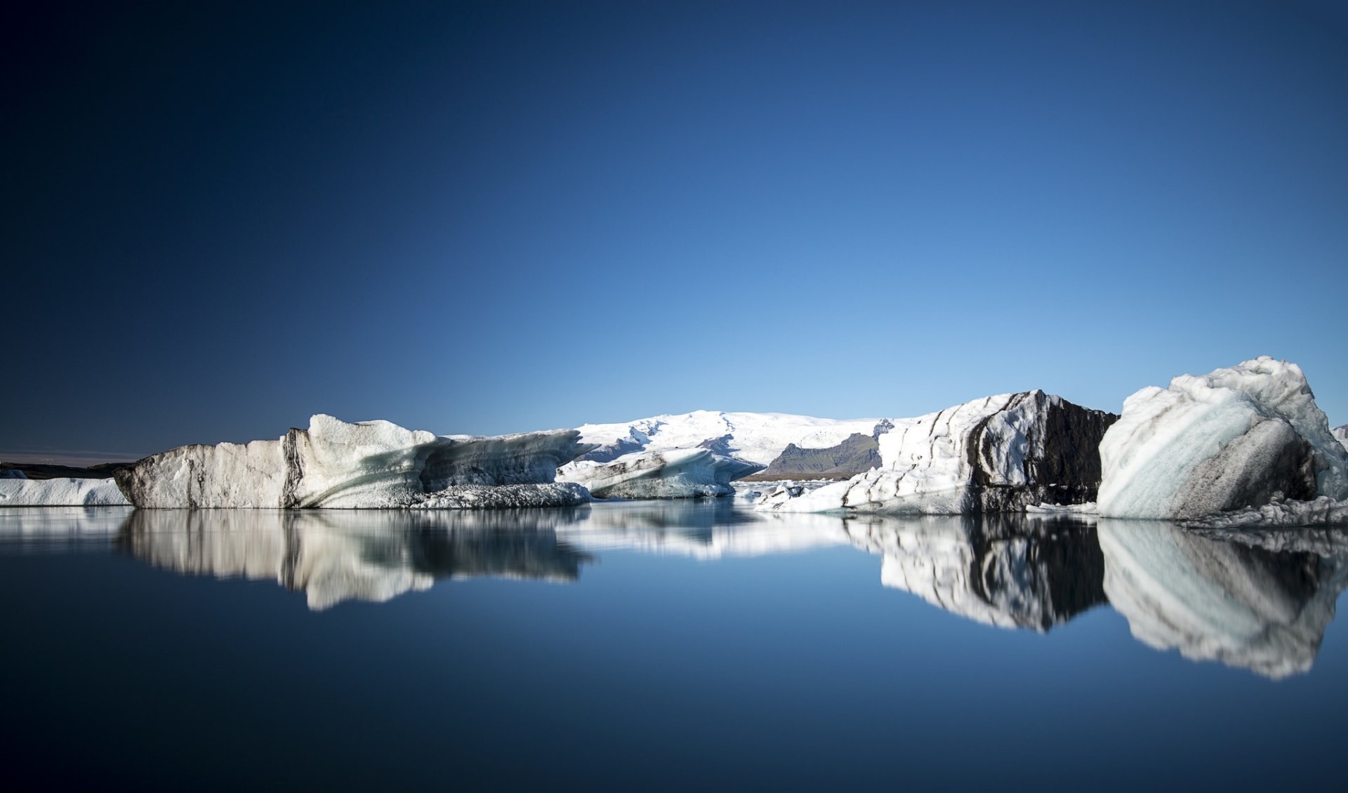 Download Water Reflection Ice Nature Glacier HD Wallpaper