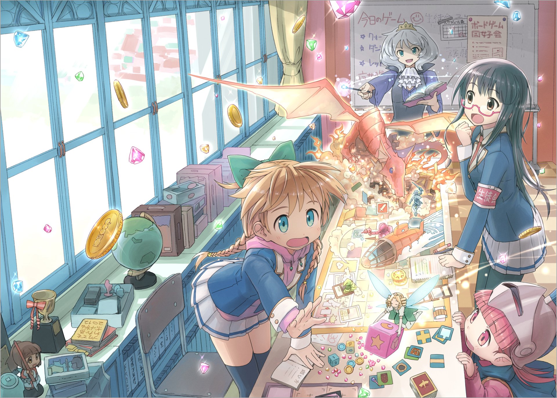 Enchanting Original Anime HD: Magical Classroom Adventures | 2000x1429 ...