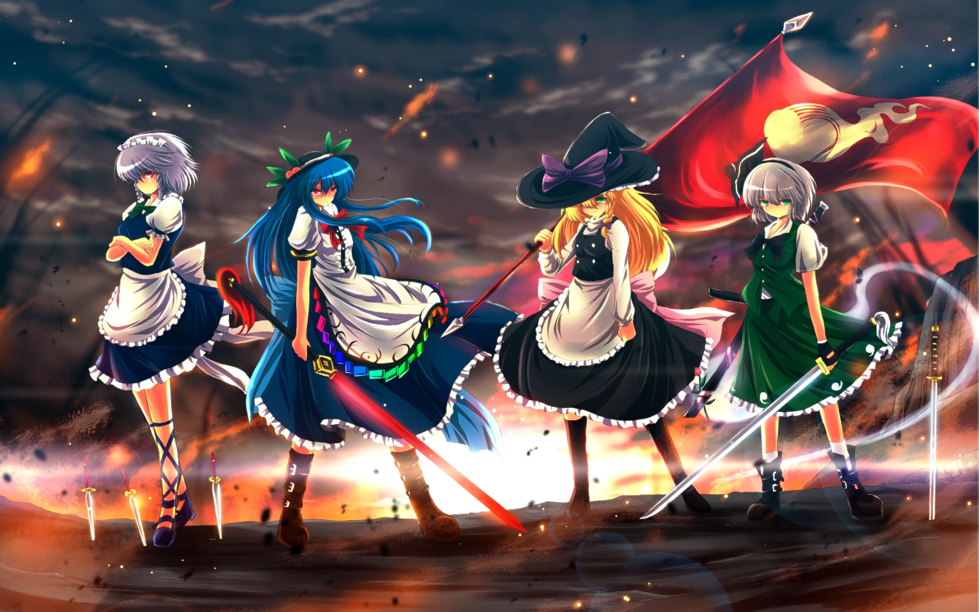 Download Sakuya Izayoi Youmu Konpaku Marisa Kirisame Tenshi Hinanawi ...