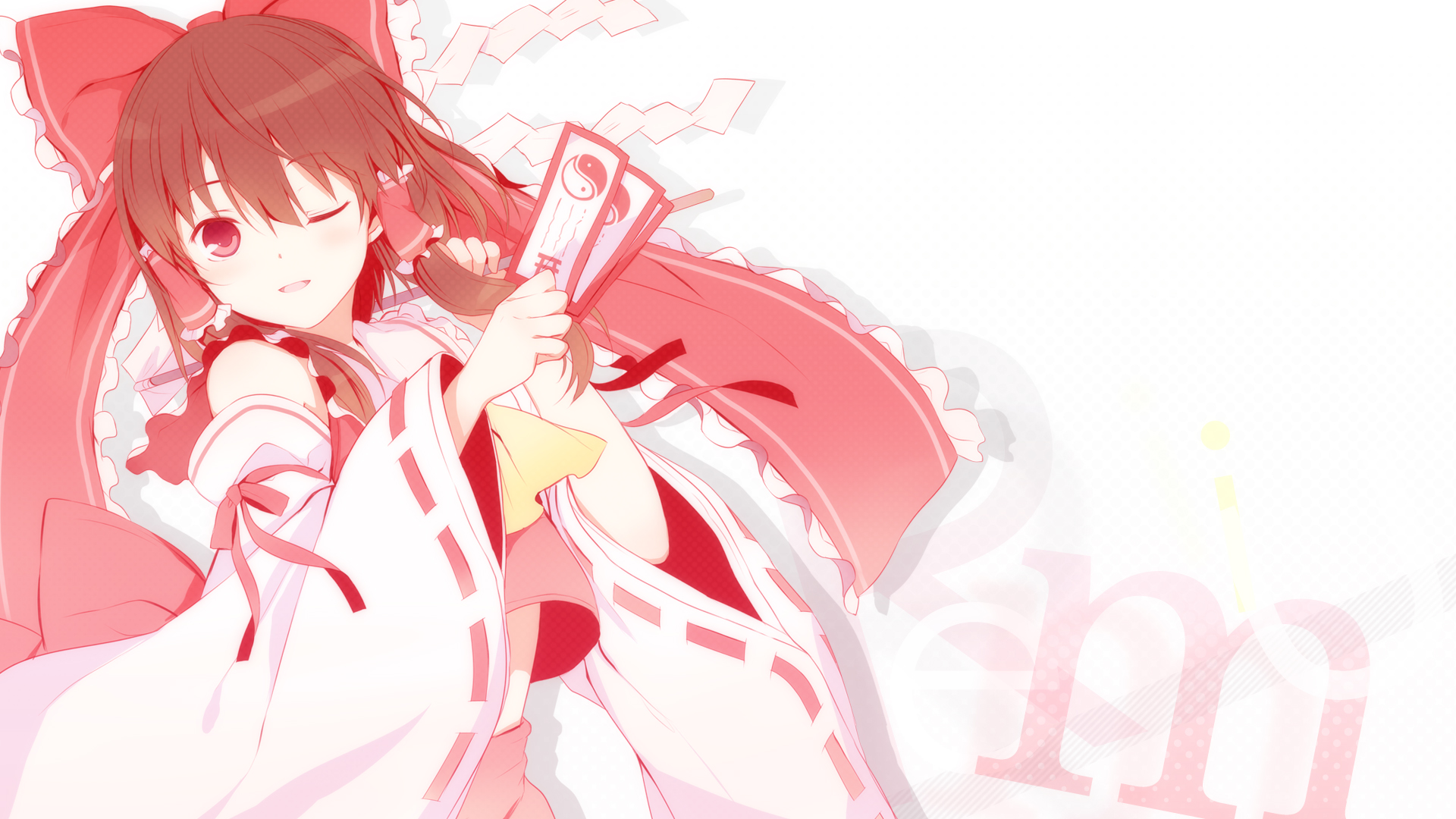 Reimu Hakurei HD Wallpaper – Stunning Anime Art from Touhou Series