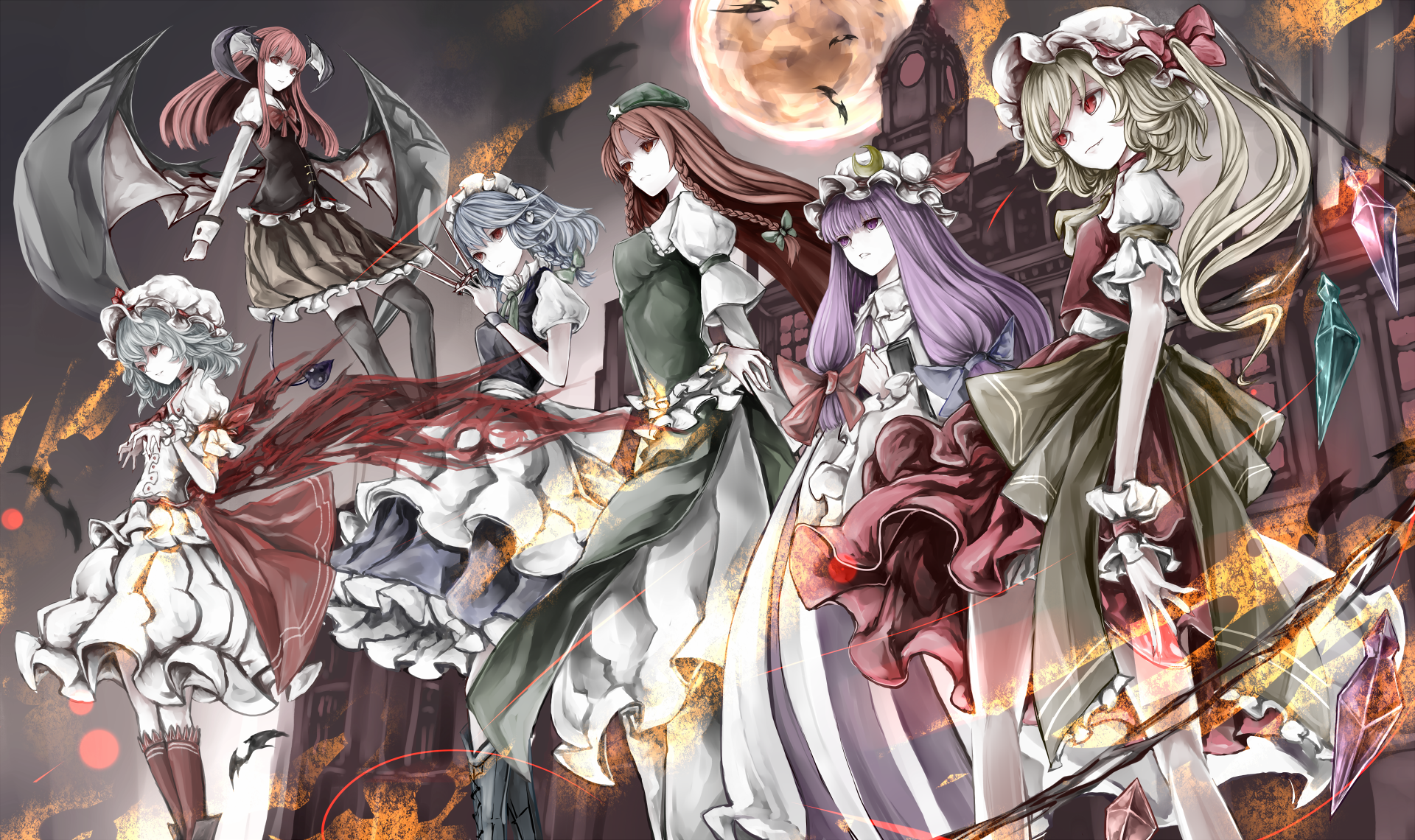 Touhou's Scarlet Sisters & Allies HD Anime Wallpaper Showcase