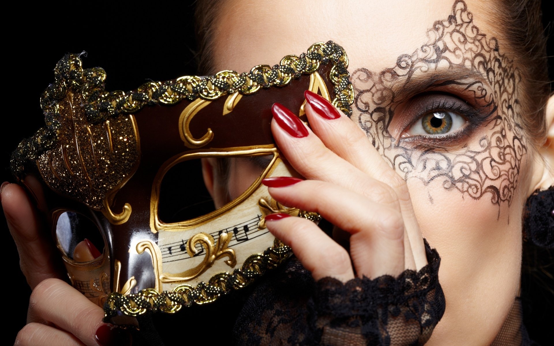 Download Face Photography Mask HD Wallpaper