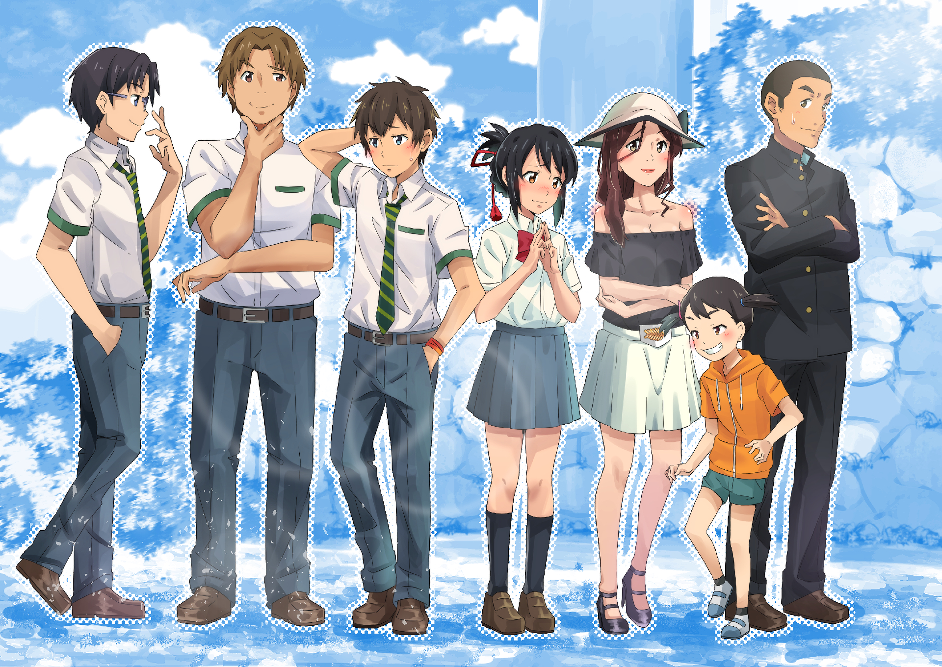 Your Name. HD Anime Wallpaper Featuring Taki & Mitsuha