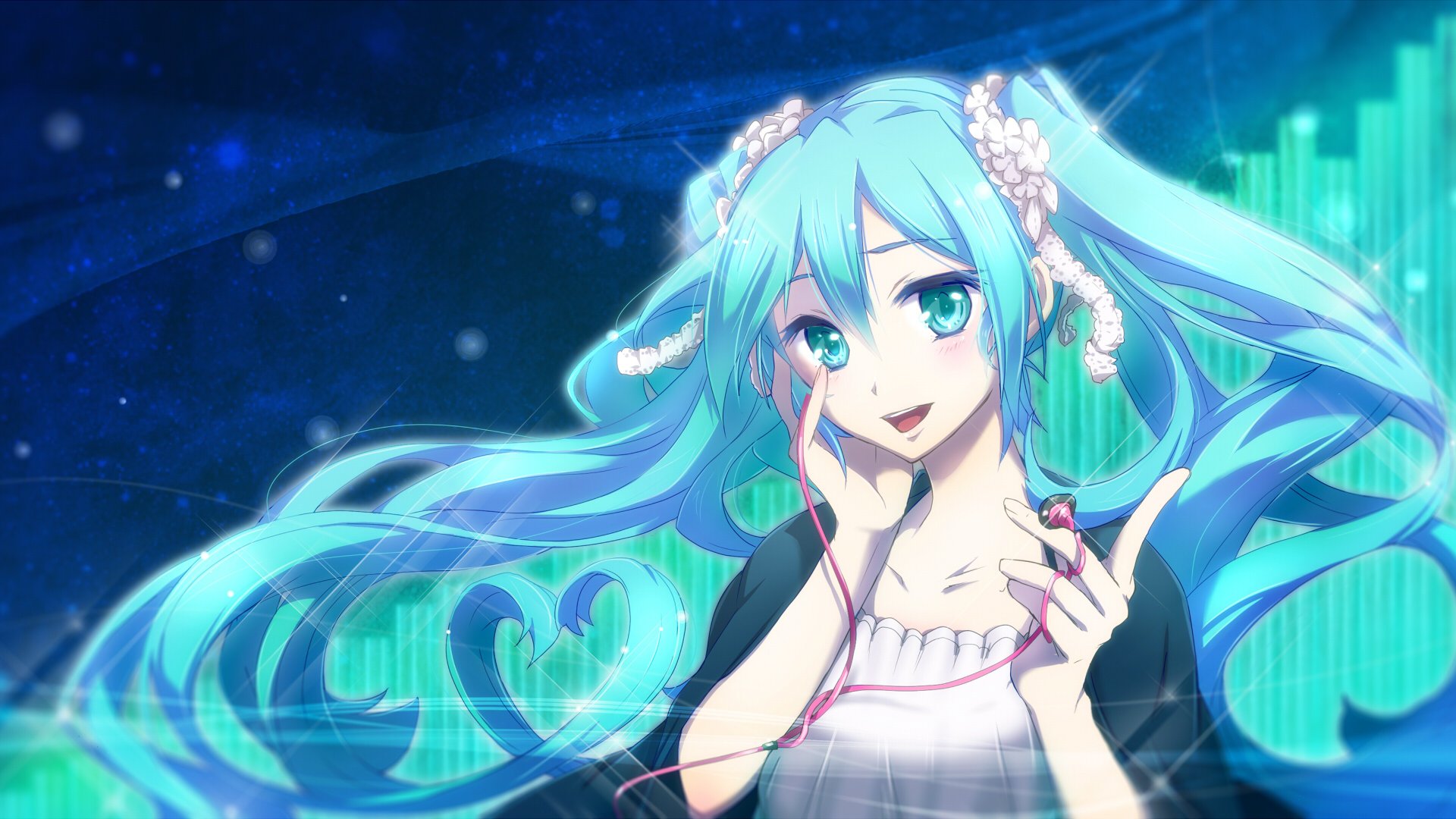 Hatsune Miku HD — Anime Vocaloid Neon Melody Wallpaper by 春アキ ...
