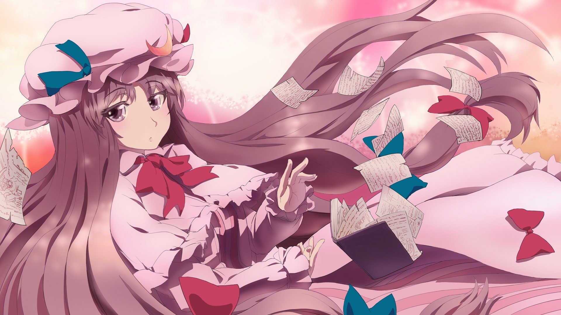 Download Patchouli Knowledge Anime Touhou HD Wallpaper | 1920x1080 ...