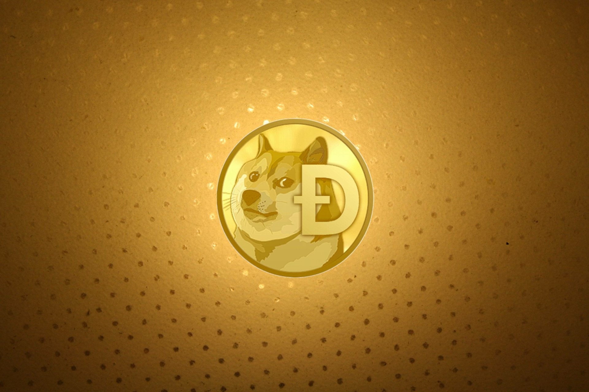 Dogecoin Emblem HD Wallpaper