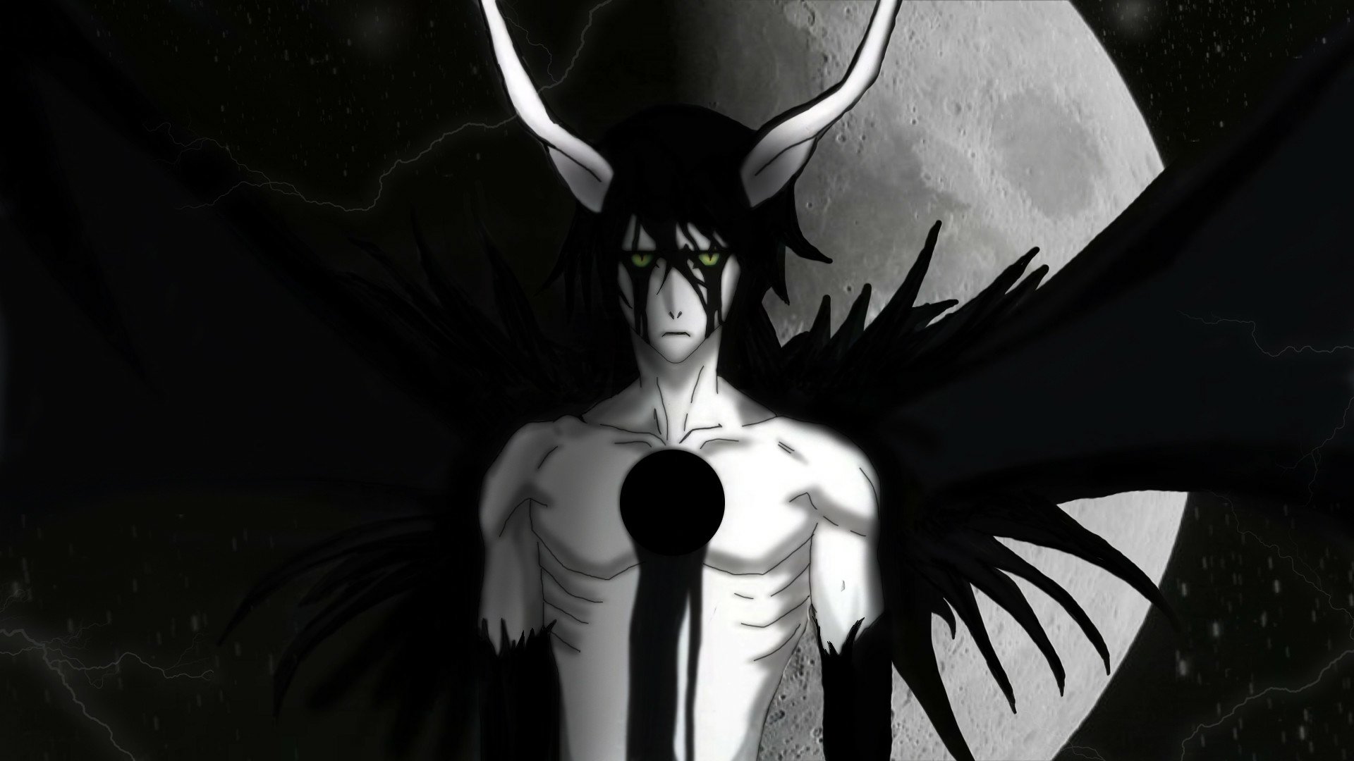 Bleach HD Wallpaper: Dark Hollow Moon Warrior | 1920x1080 | Wallpaper Abyss