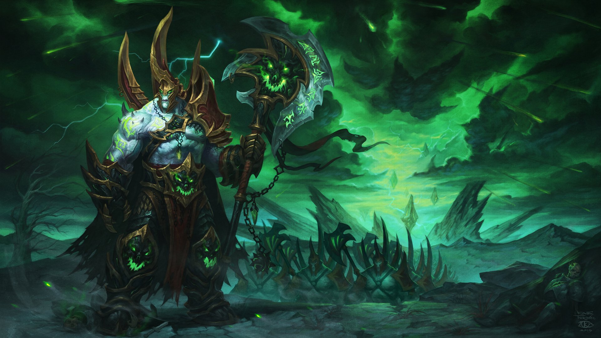 World of Warcraft Dark Warrior HD Wallpaper