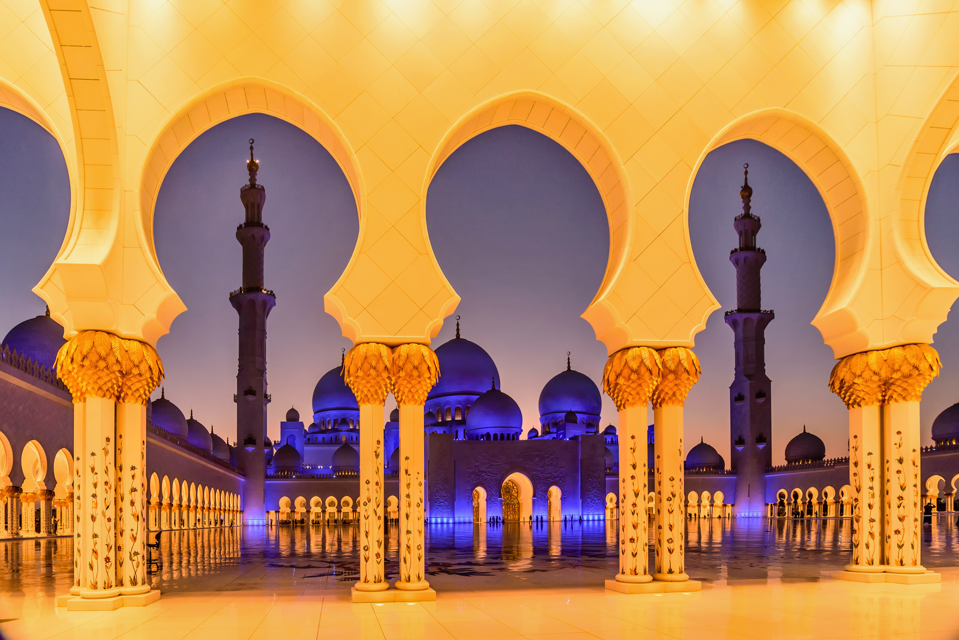 Download Religious Sheikh Zayed Grand Mosque HD Wallpaper