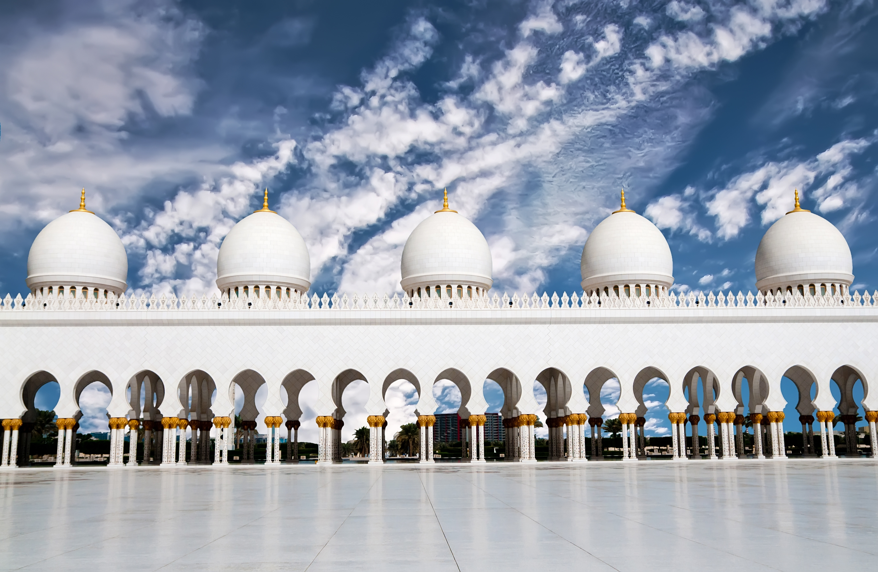 Download Religious Sheikh Zayed Grand Mosque HD Wallpaper