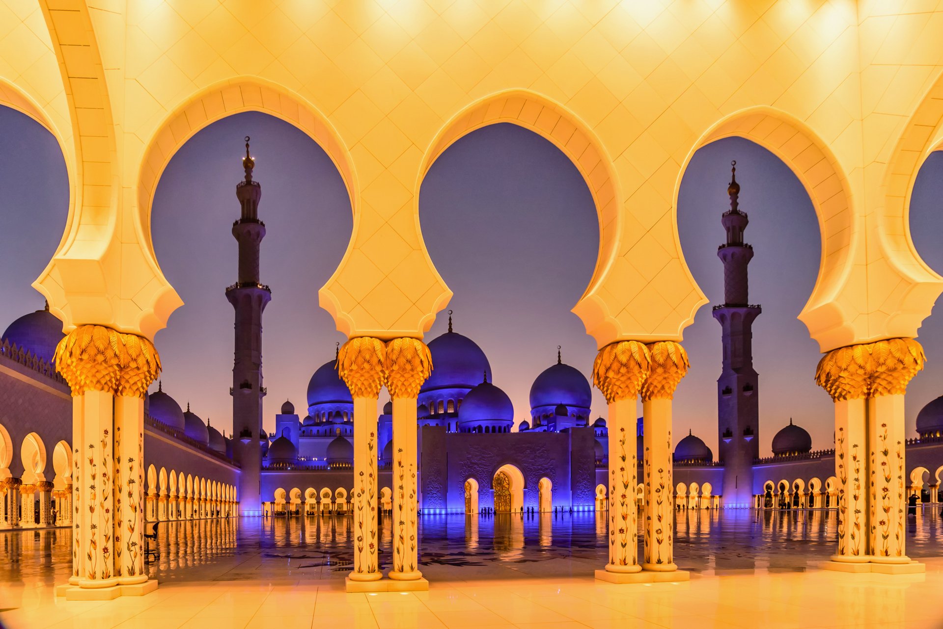 Download Religious Sheikh Zayed Grand Mosque HD Wallpaper