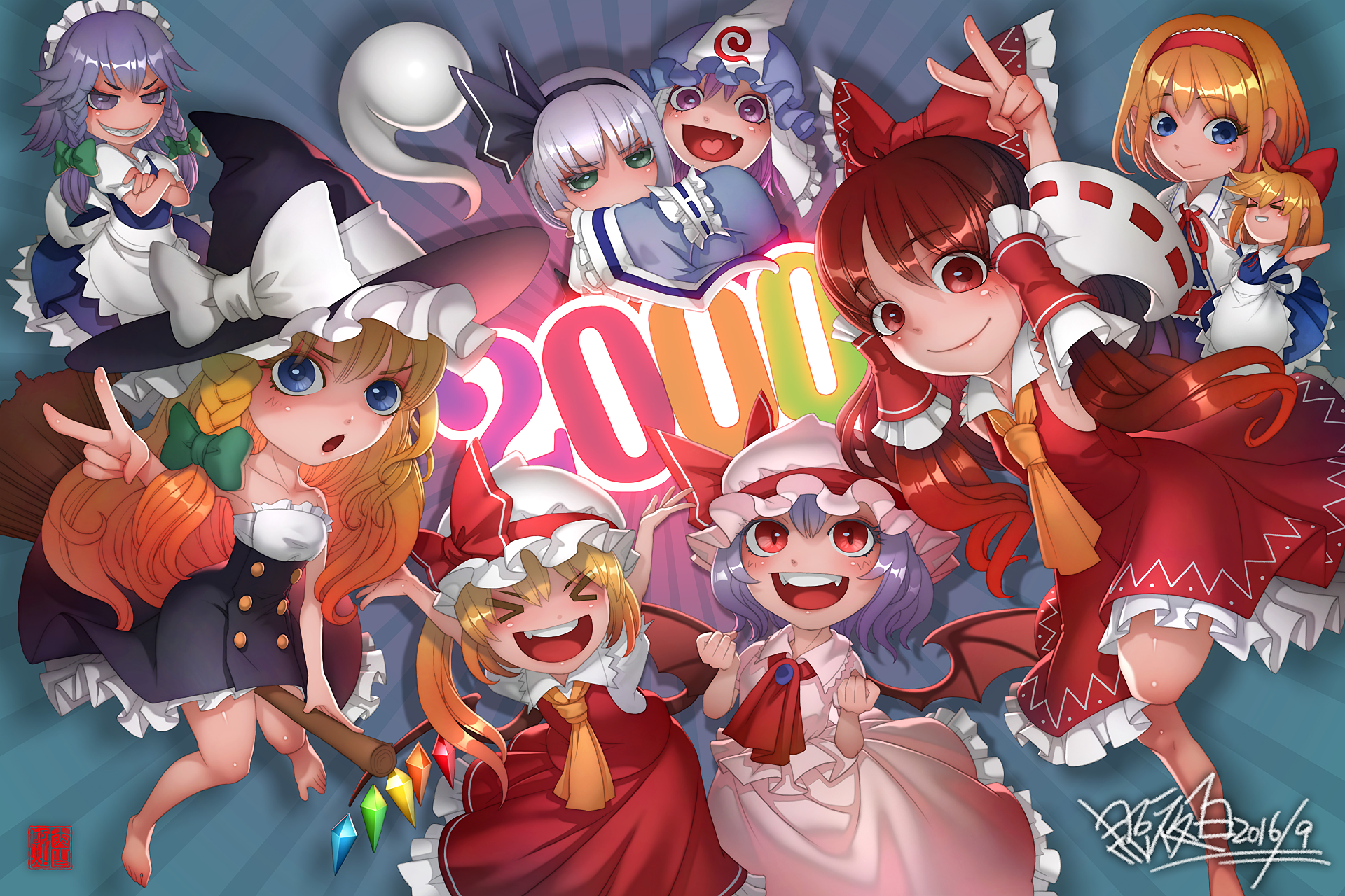 Anime Touhou HD Wallpaper