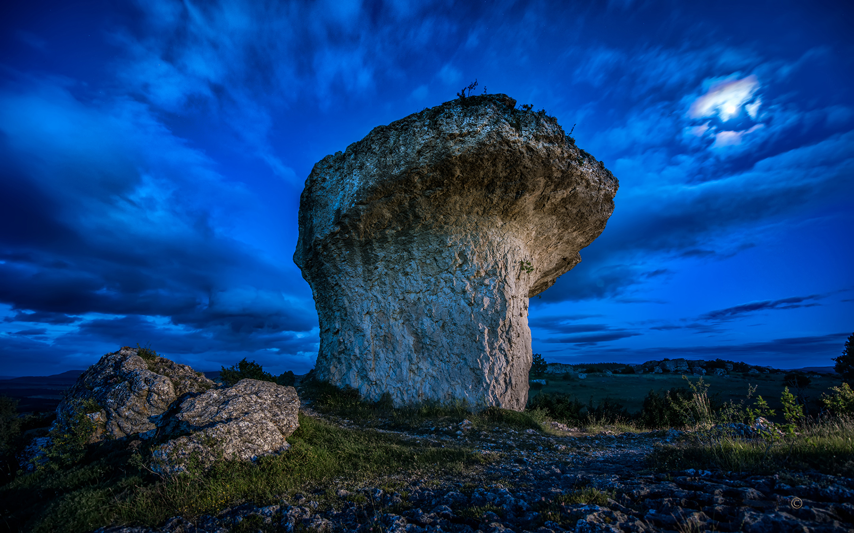 Download Blue Sky Nature Rock HD Wallpaper